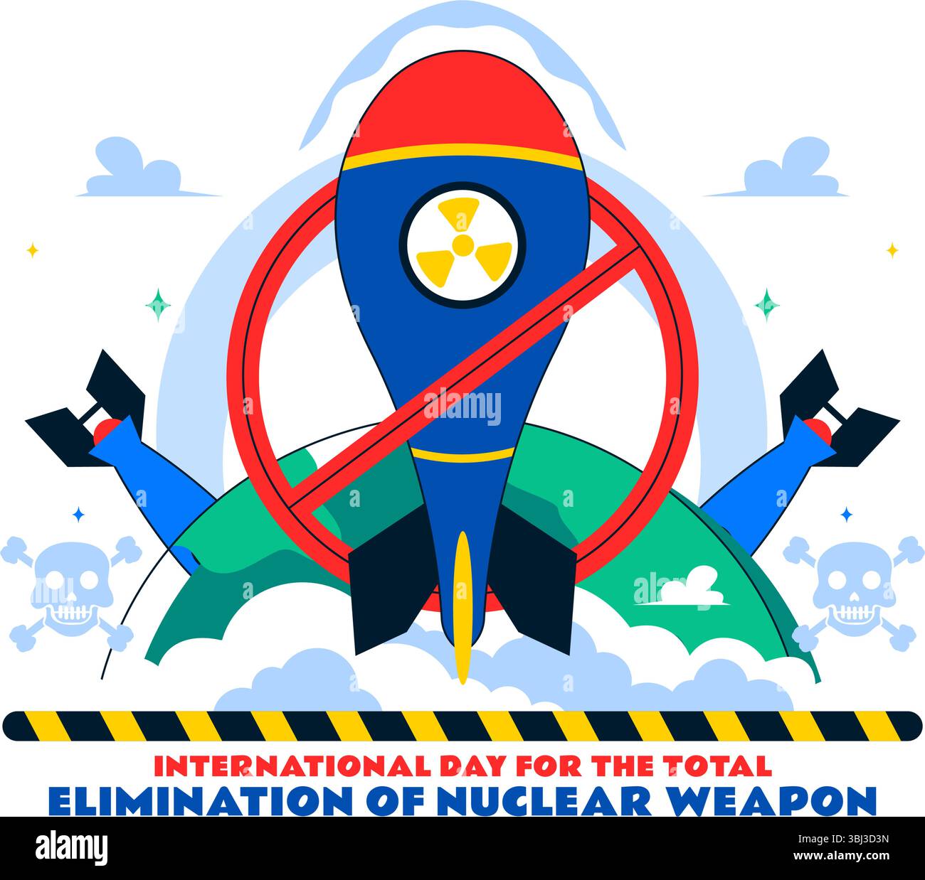International Day for the Total Elimination of Nuclear Weapons Vector ...