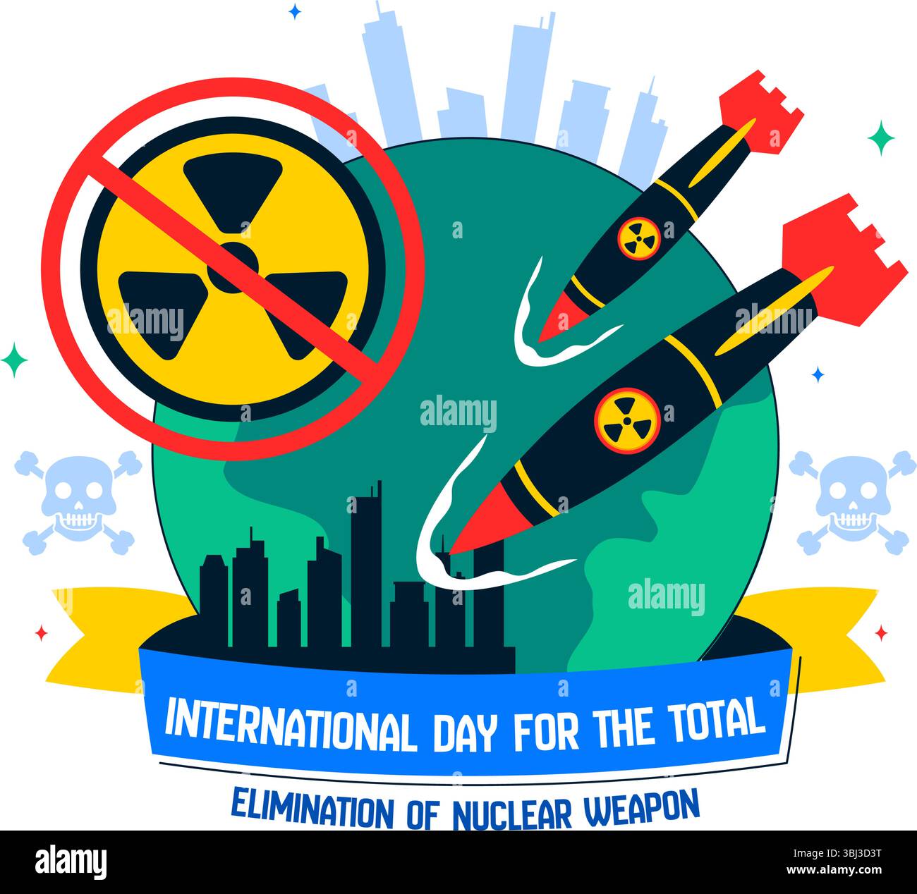 International Day for the Total Elimination of Nuclear Weapons Vector ...