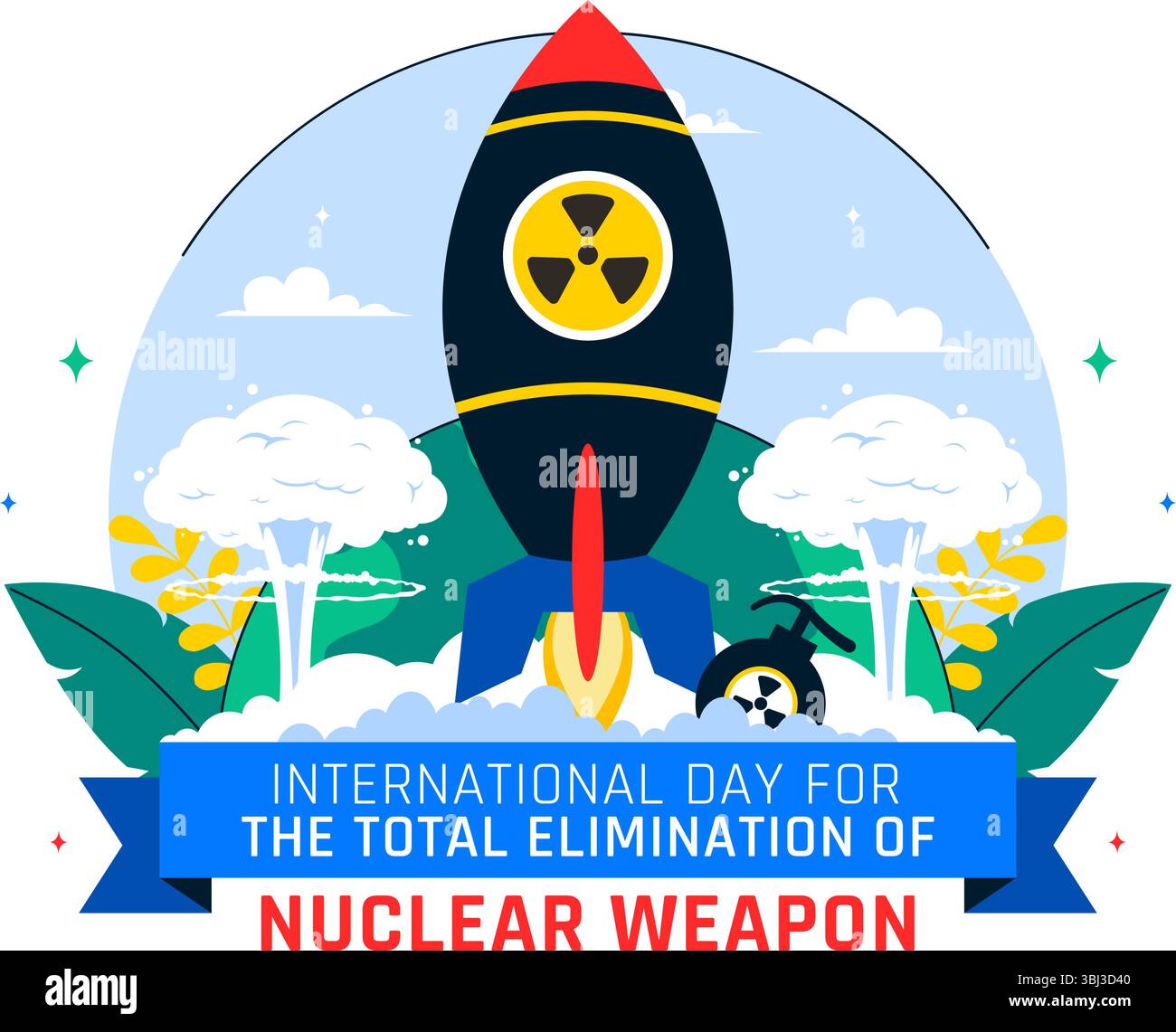 International Day for the Total Elimination of Nuclear Weapons Vector ...