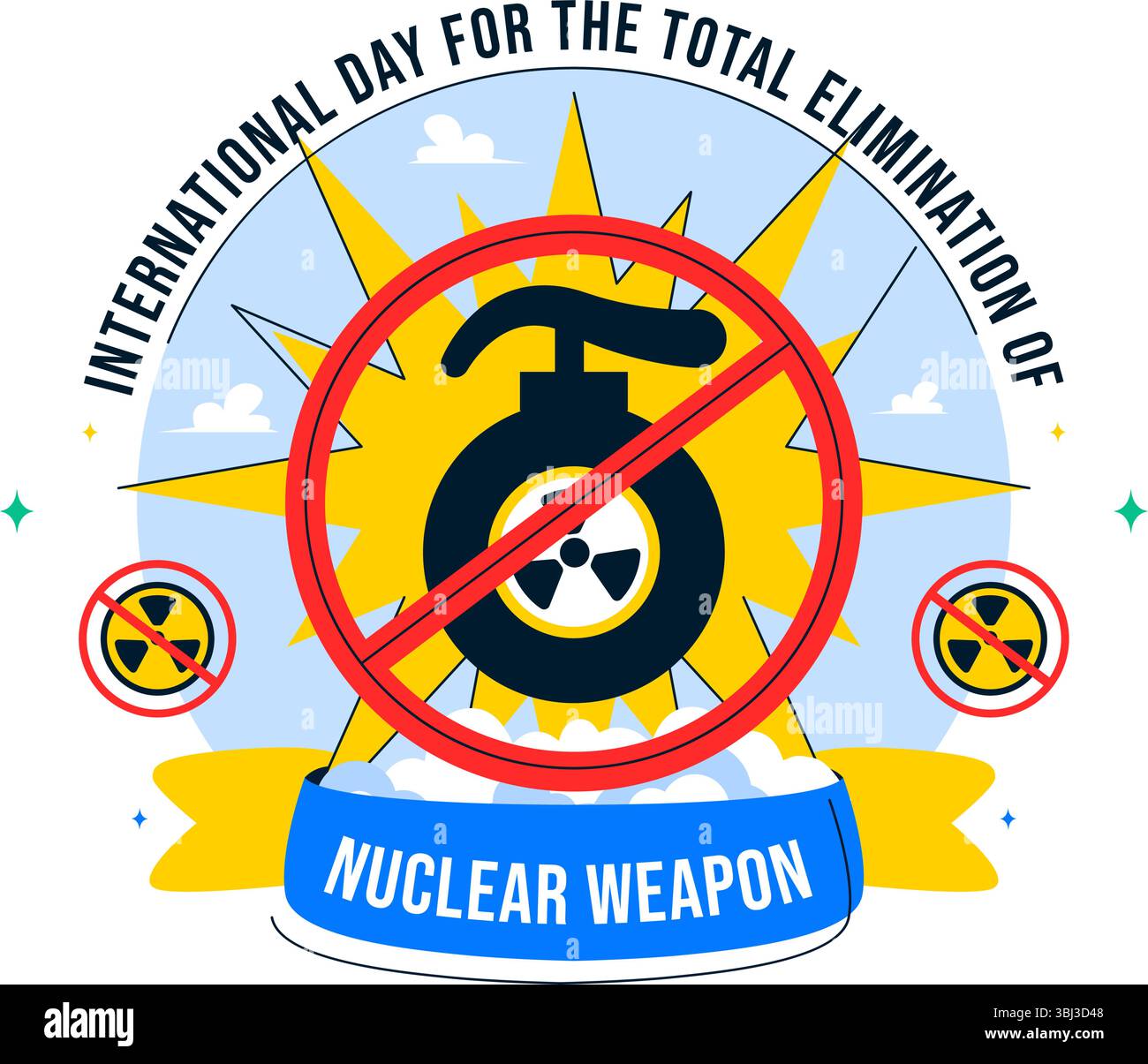 International Day for the Total Elimination of Nuclear Weapons Vector ...