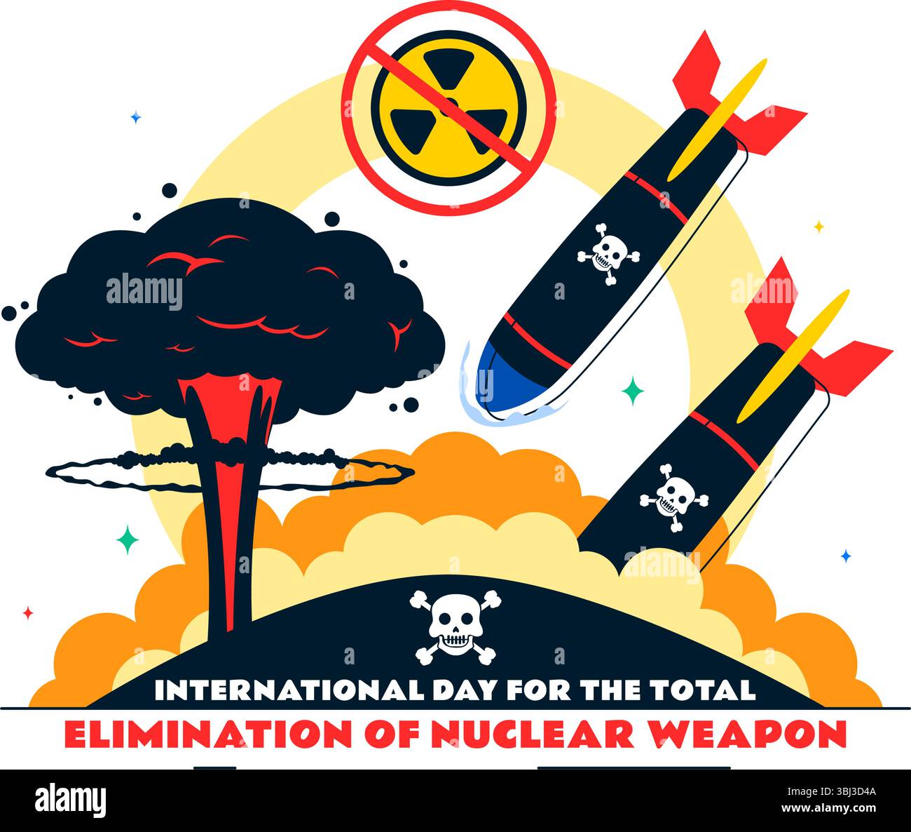 International Day for the Total Elimination of Nuclear Weapons Vector ...