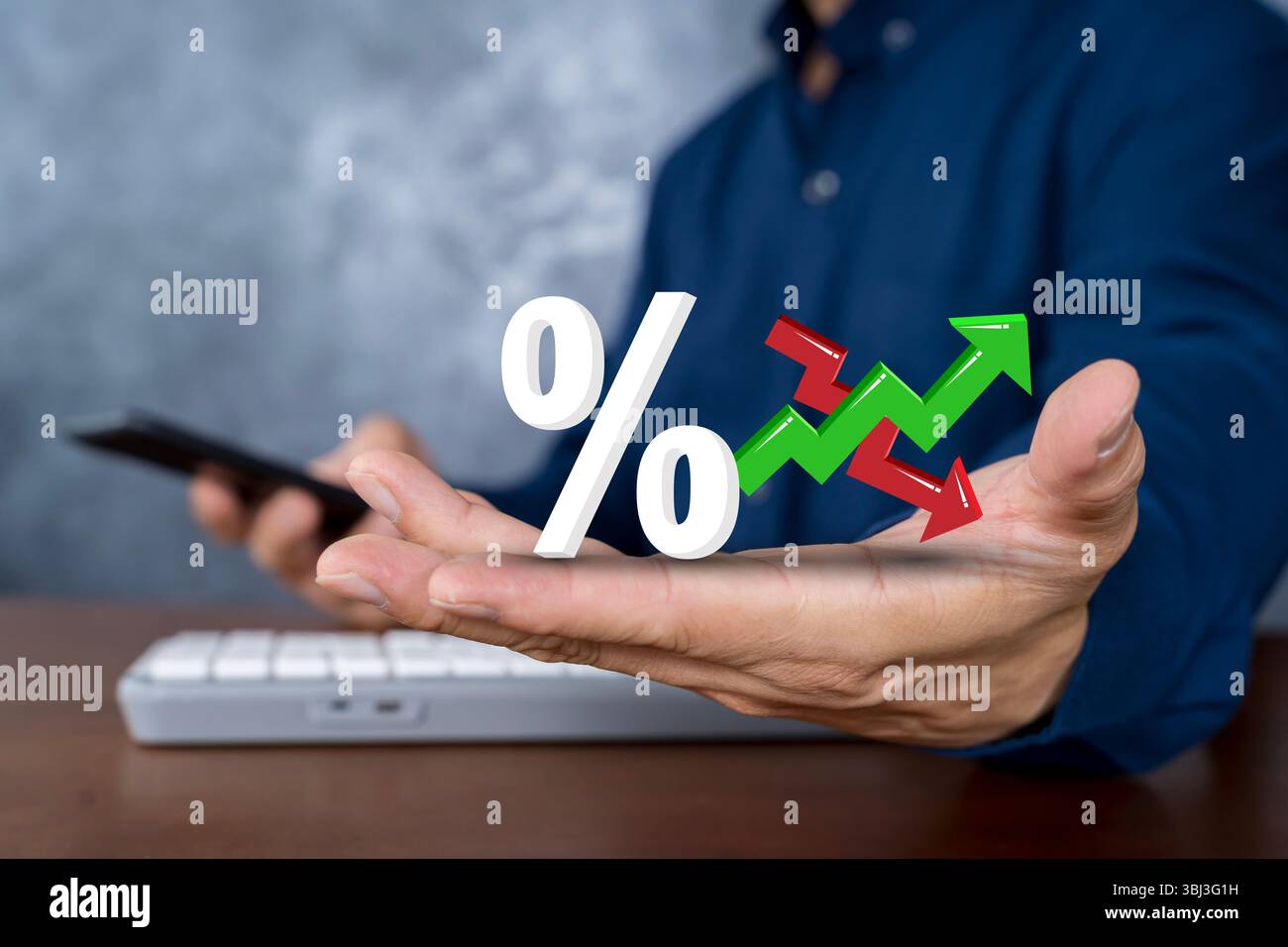 Red growth arrows representing hi-res stock photography and images - Alamy