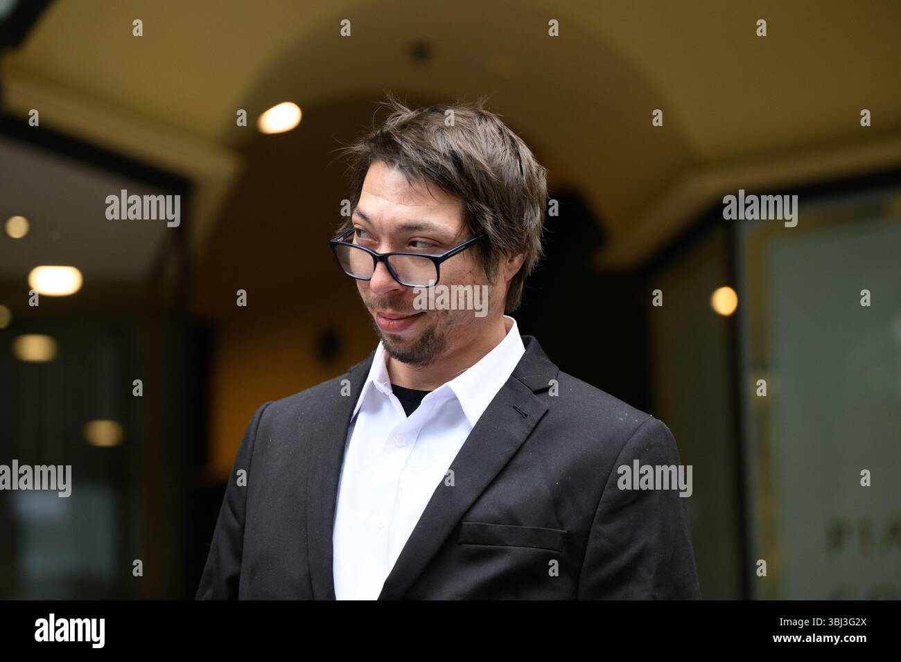 Sydney, Australia. 13th June, 2025. Anthony Raymond Mitchell leaves the Downing Centre District ...