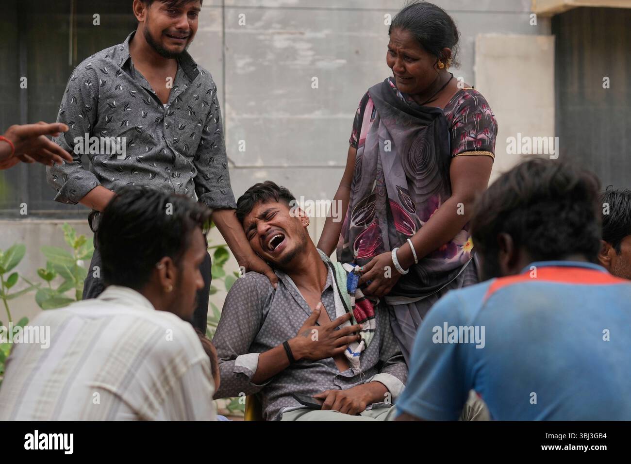 Kalpeshbhai Patni, whose 14-year-old brother was killed when an Air ...