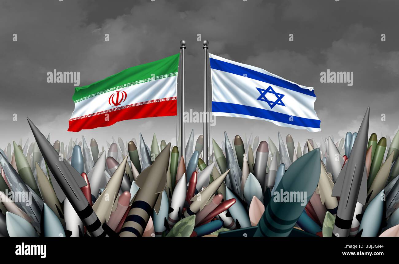 Iranian Israeli War Military Crisis and armed confrontation or Israel ...