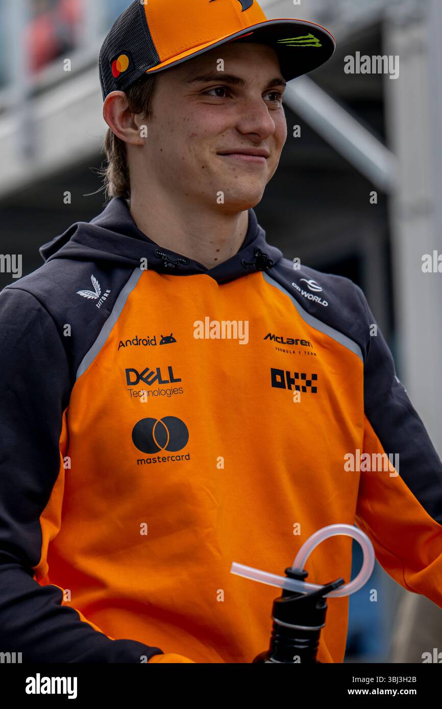 Montreal, Canada, 12 Jun 2025, Oscar Piastri, from Australia competes ...