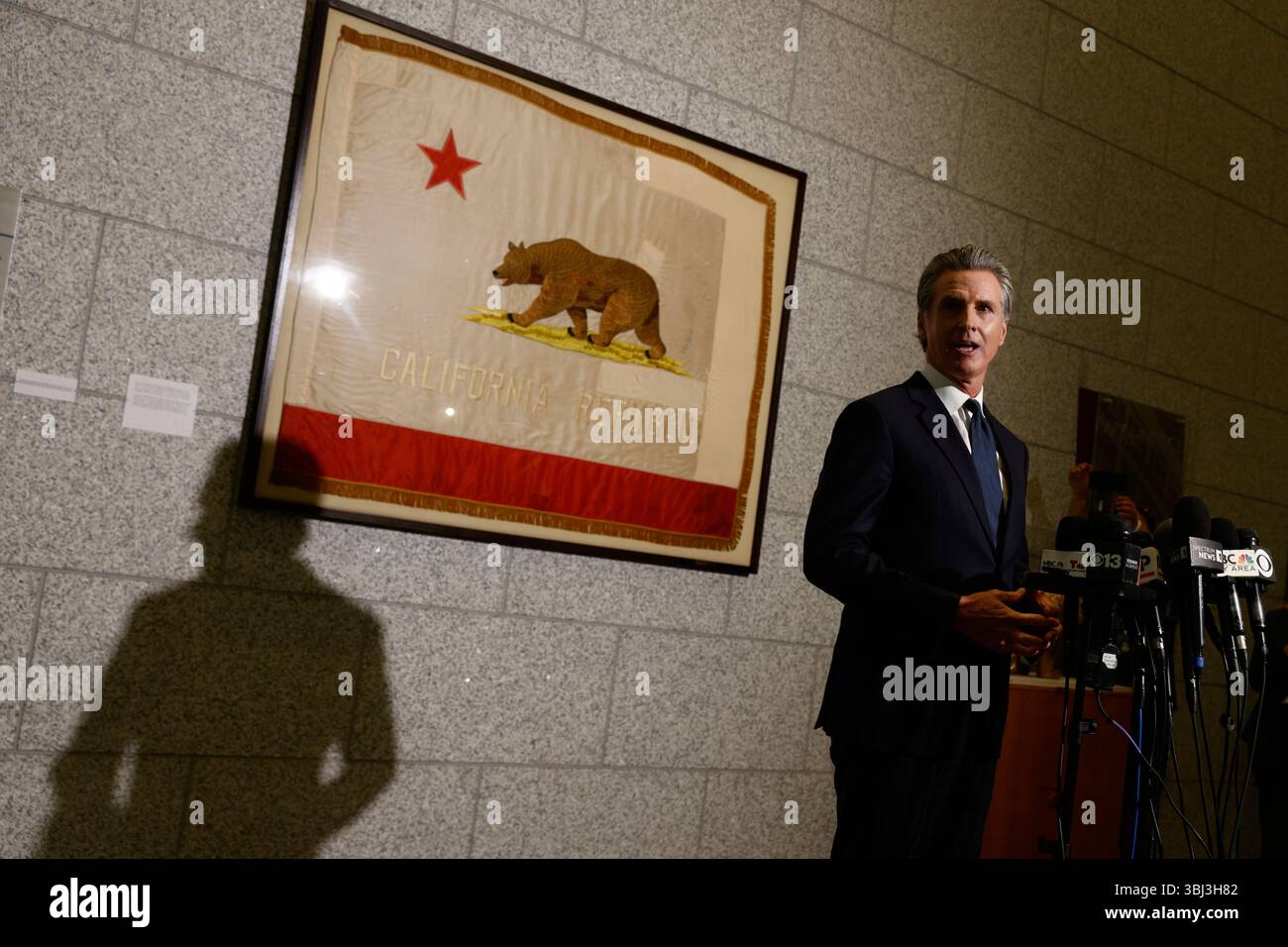 Gov. Gavin Newsom speaks after U.S. District Judge Charles Breyer ...