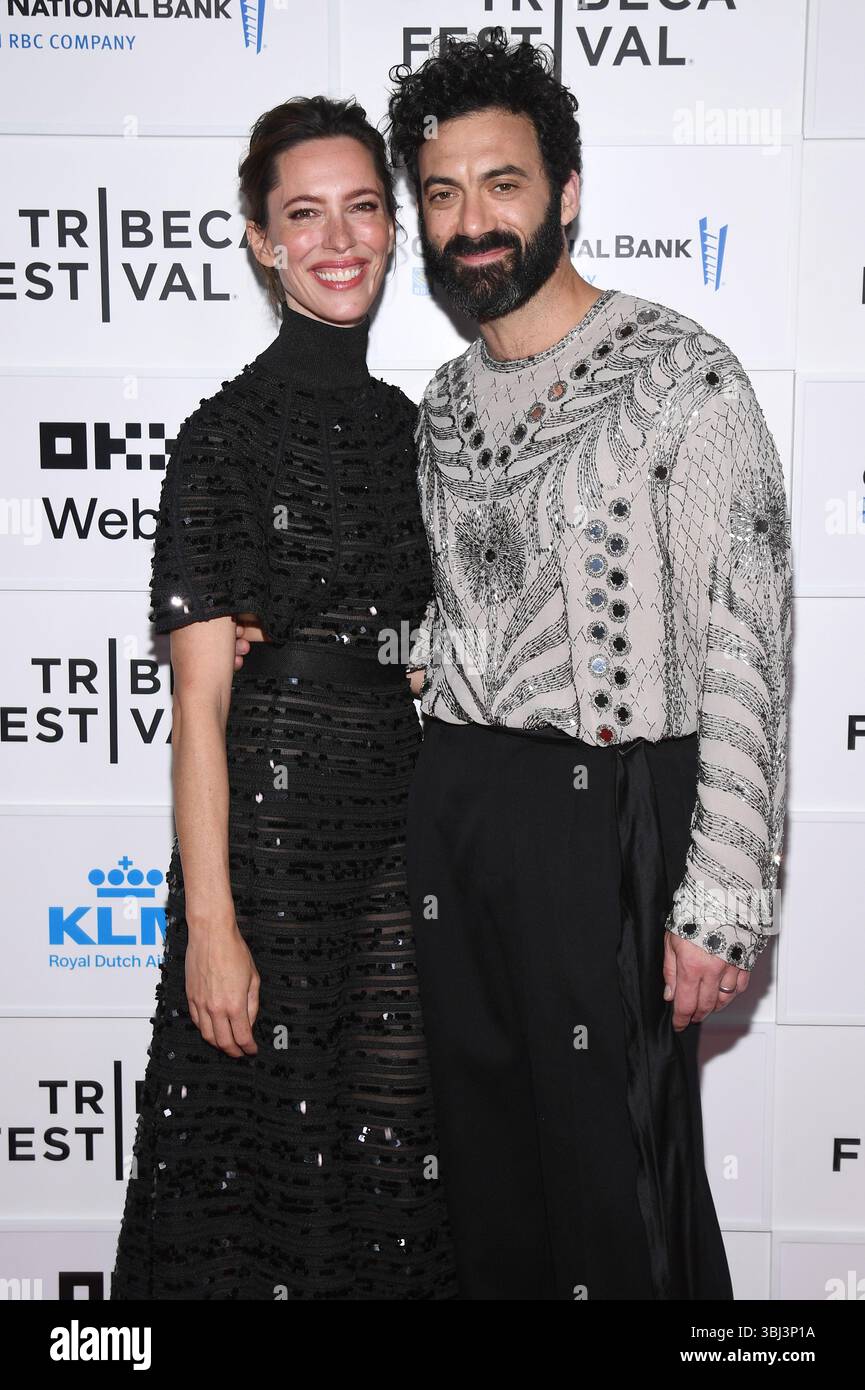 New York, USA. 12th June, 2025. (L-R) Rebecca Hall and Morgan Spector ...