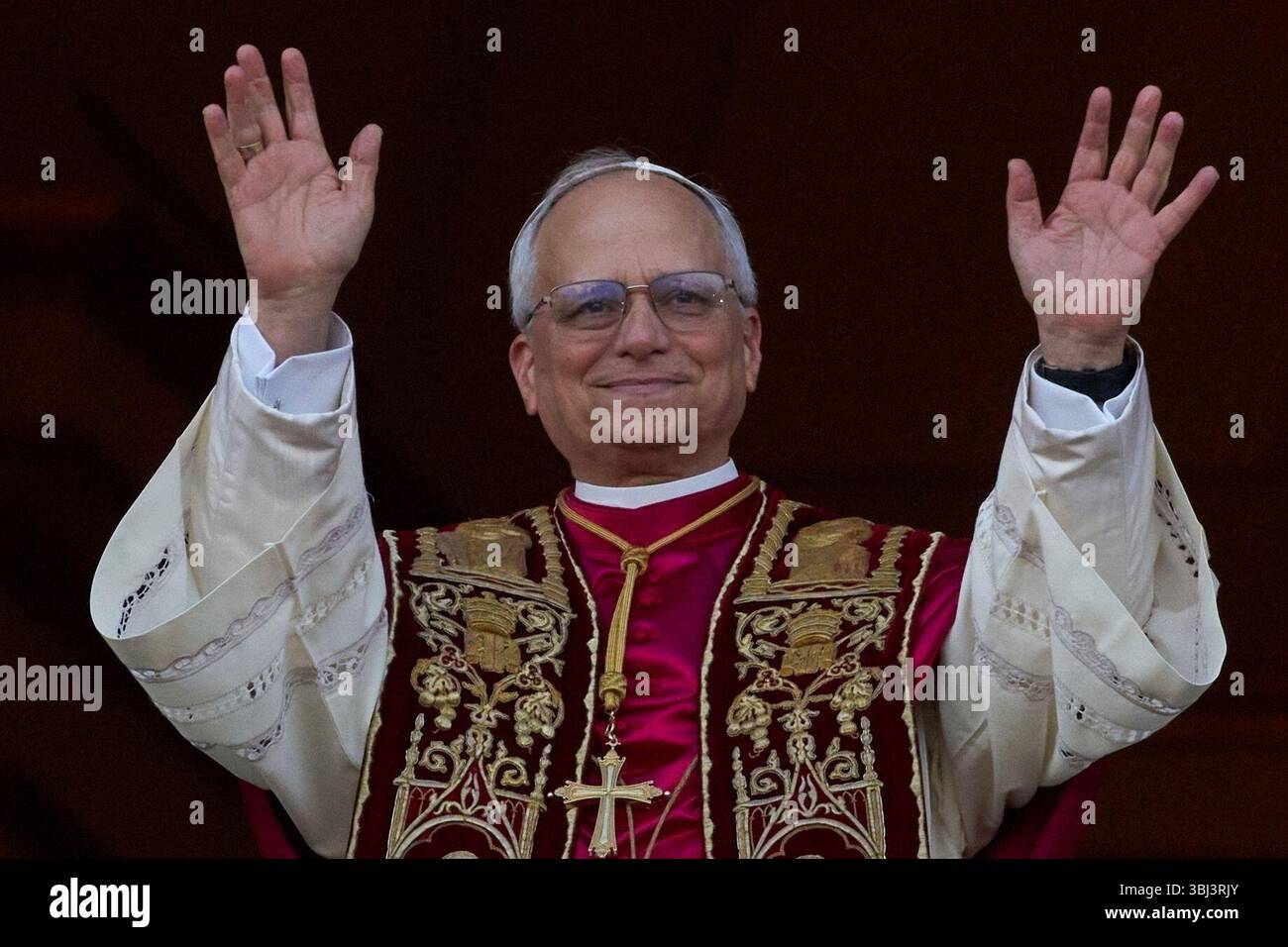 FILE - Newly elected Pope Leo XIV appears at the balcony of St. Peter's ...