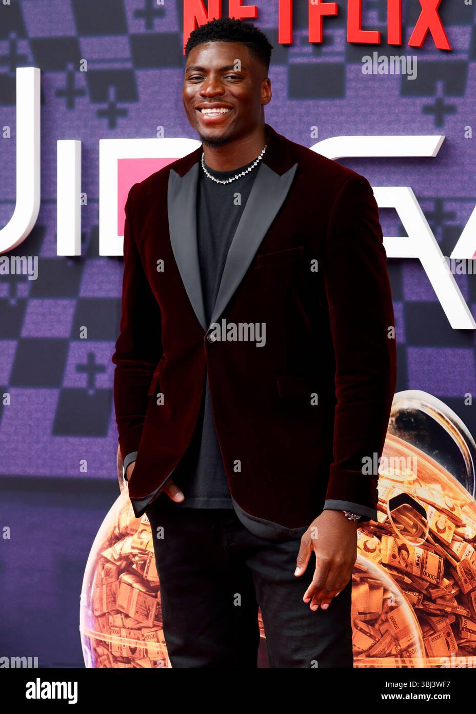 Jesse Chuku attends the Squid Game: Season 3 UK Premiere at the ...