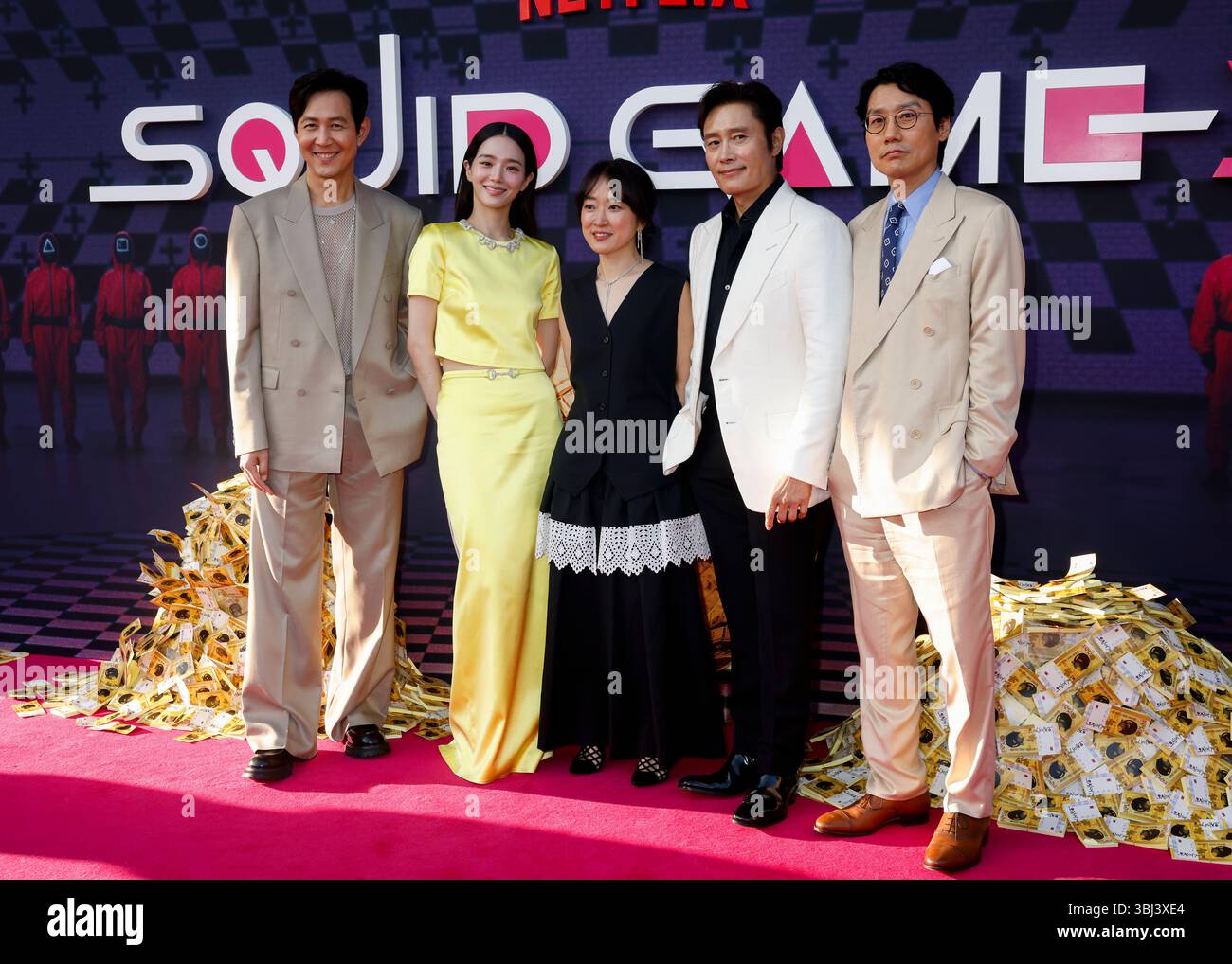 London, UK. 12th June, 2025. Lee Byung-hun, Hwang Dong-hyuk, Lee Jung ...