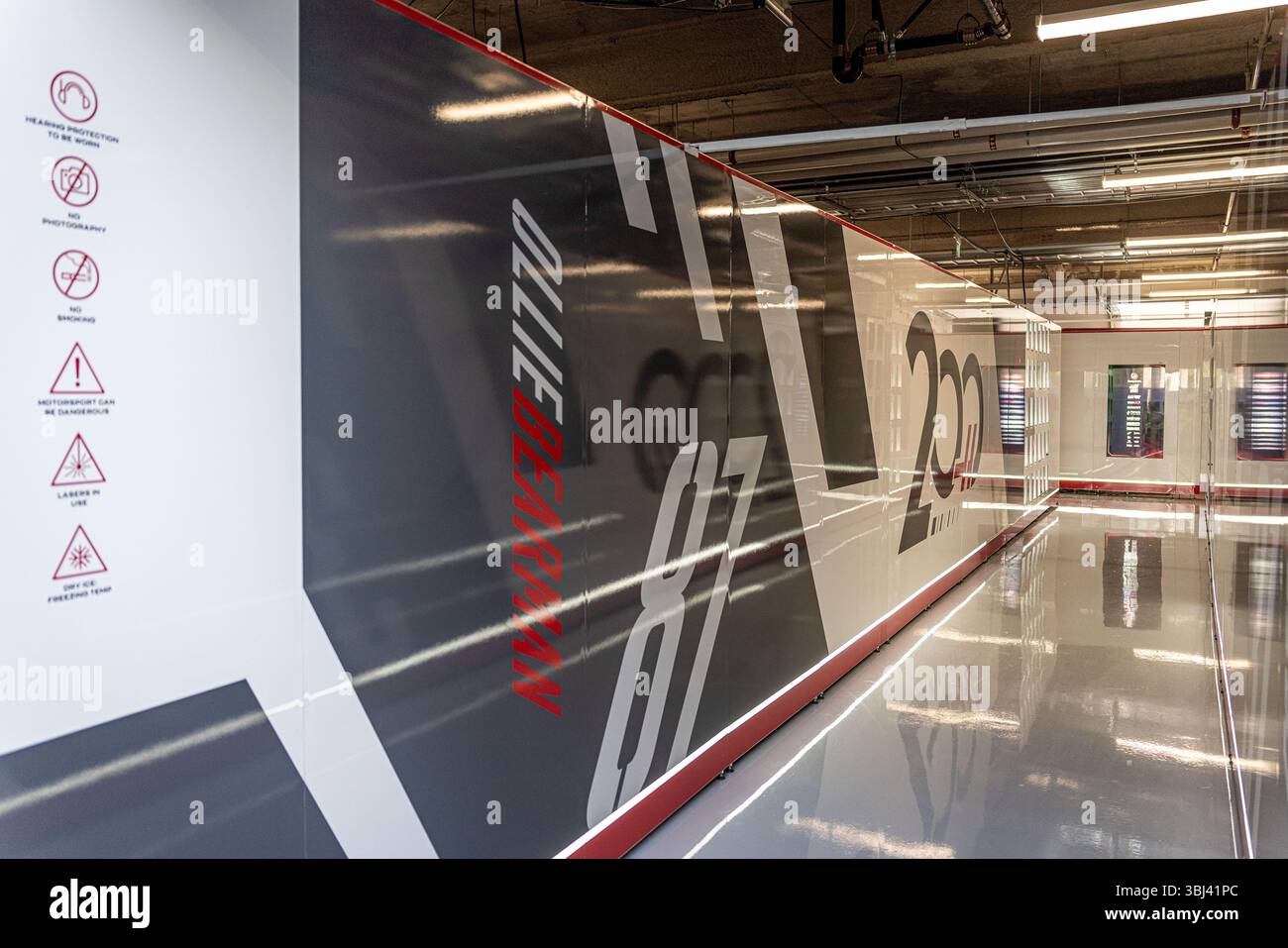 MoneyGram Haas F1 Team garage entry during Formula 1 Pirelli Grand Prix ...