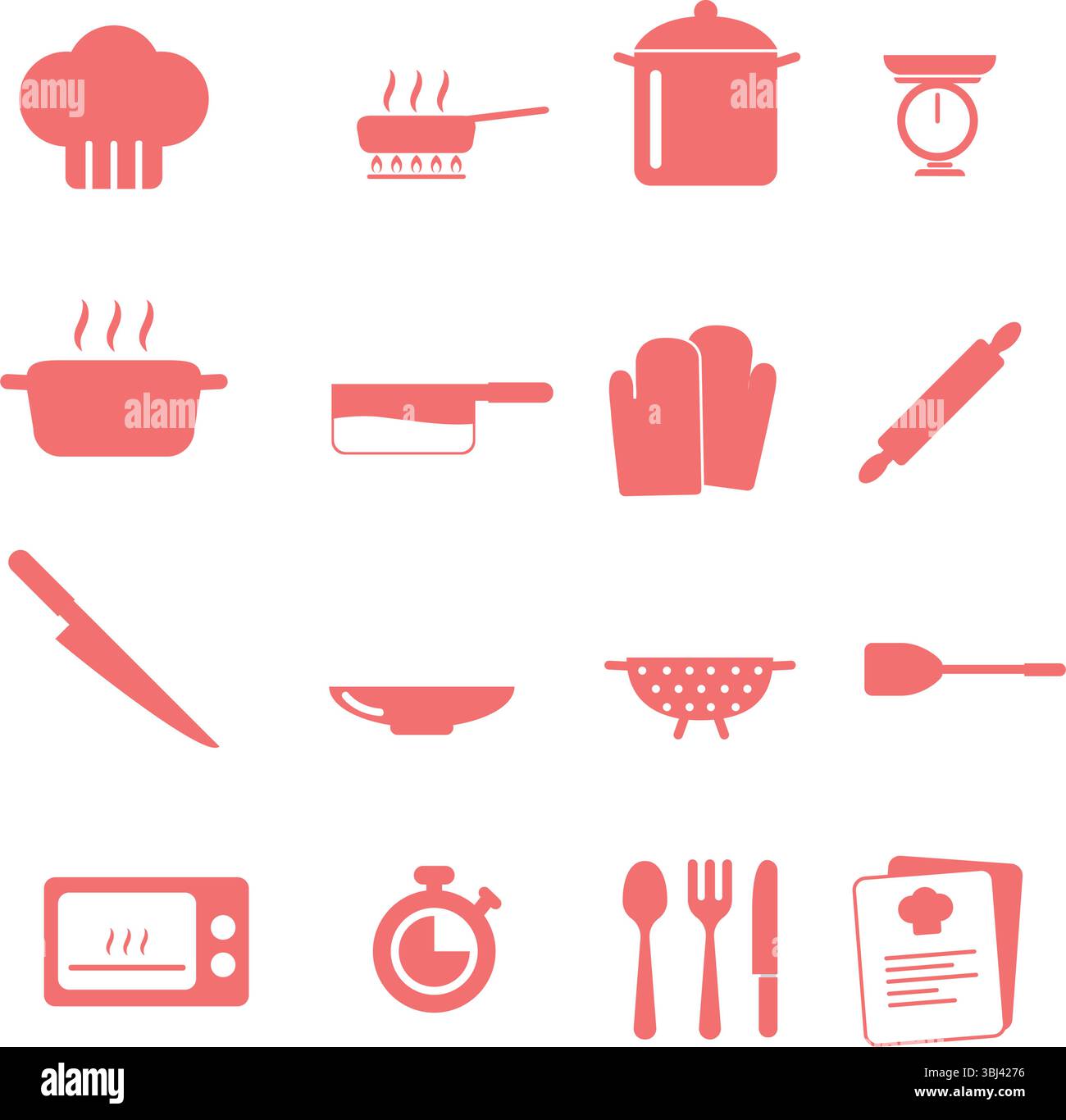 Food baking background white Stock Vector Images - Alamy