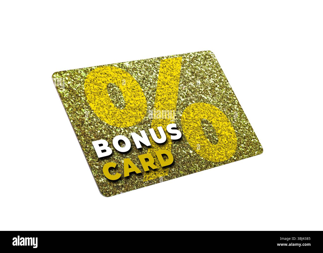 Bonus card with stylish design on white background Stock Photo - Alamy