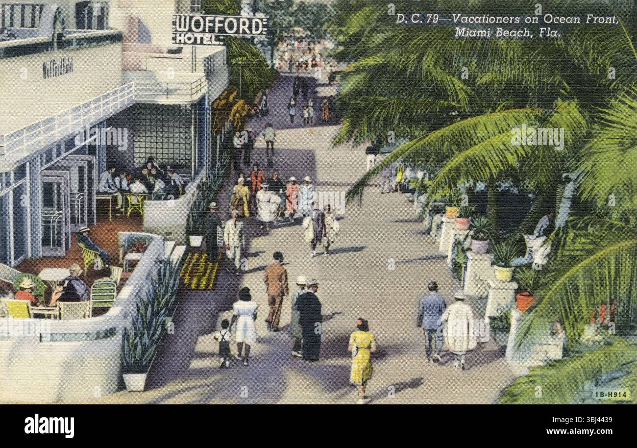VIntage postcard, Florida, USA Stock Photo - Alamy