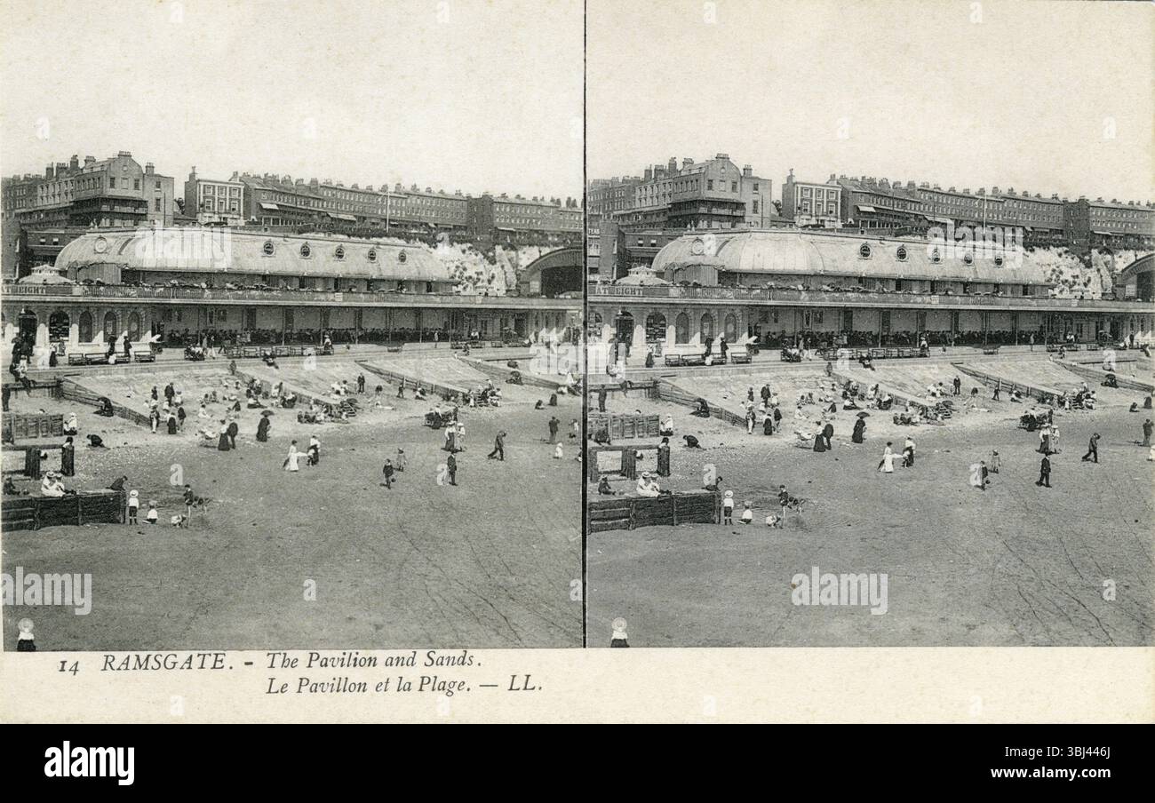 Vintage postcard of Royal Pavilion, Ramsgate, UK Stock Photo - Alamy