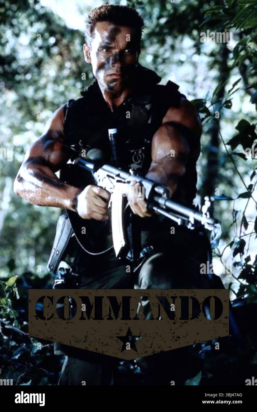 ARNOLD SCHWARZENEGGER in COMMANDO (1985), directed by MARK L. LESTER ...