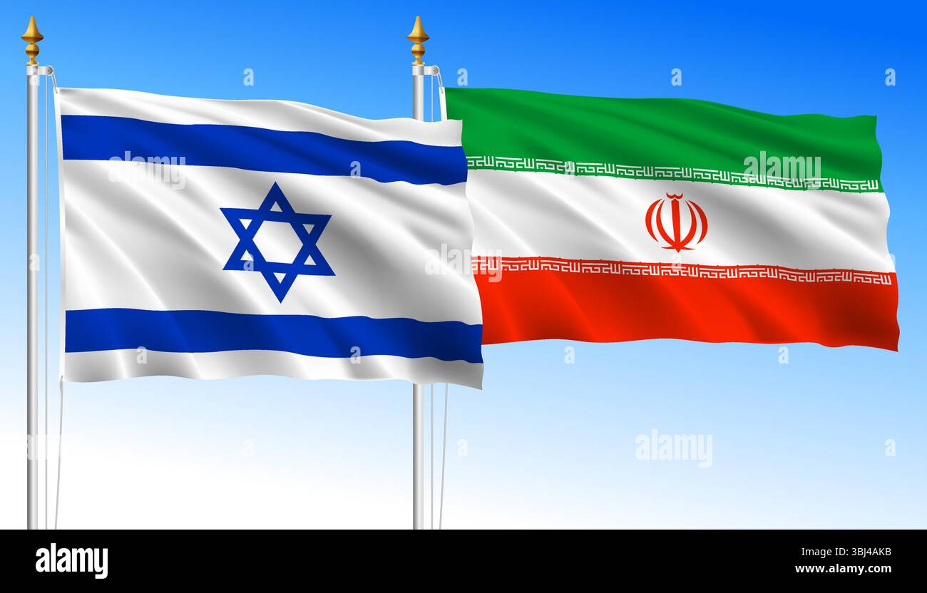 Iran israel flags national hi-res stock photography and images - Alamy