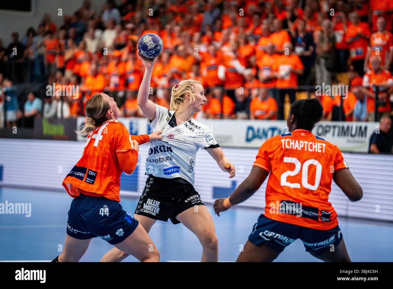 Odense, Denmark. 12th, June 2025. Henny Reistad (25) of Team Esbjerg seen during the Kvindeliga ...