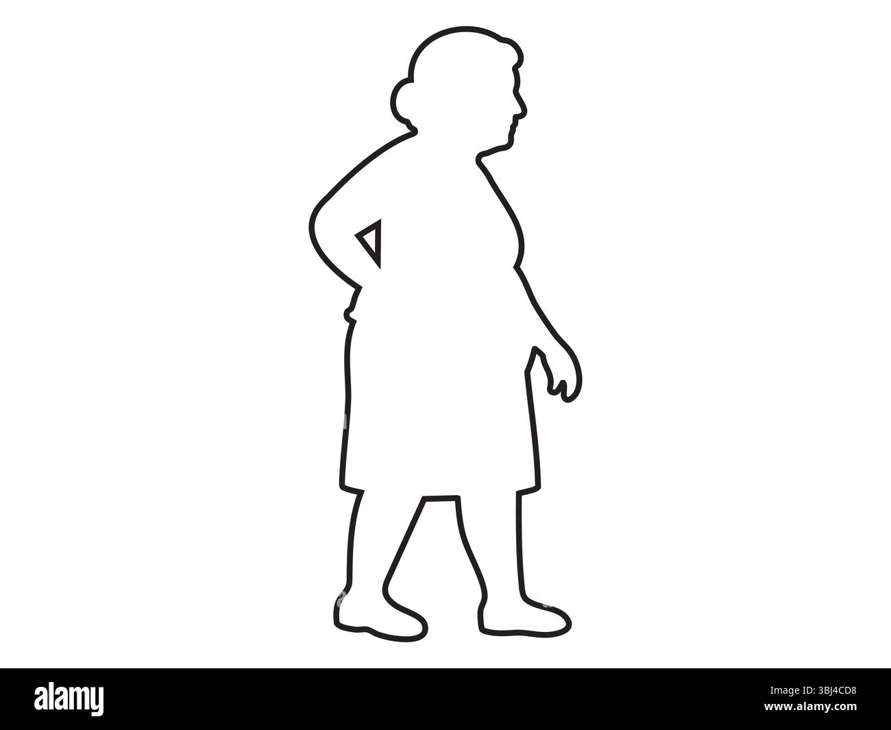 On lower back Cut Out Stock Images & Pictures - Alamy