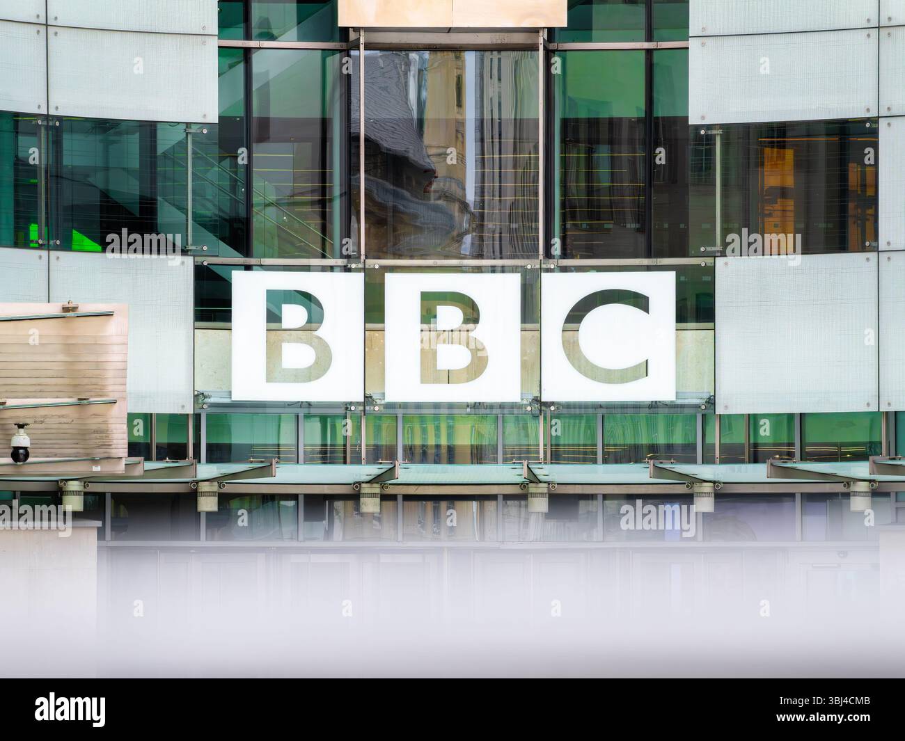 London, United Kingdom - May 26, 2025: The iconic BBC logo displayed ...