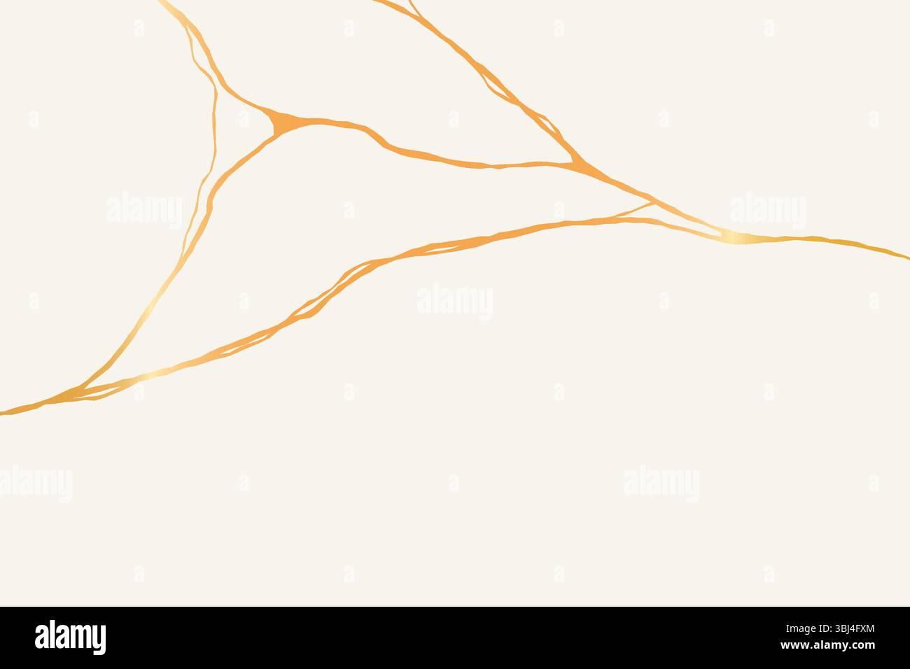 Japanese kintsugi gold crack effect. Luxury marble texture with golden ...