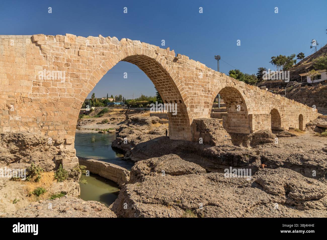 Ancient Delal (Dalal) bridge in Zakho, Kurdistan Region of Iraq Stock ...