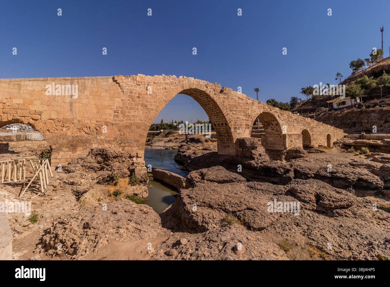 Ancient Delal (Dalal) bridge in Zakho, Kurdistan Region of Iraq Stock ...