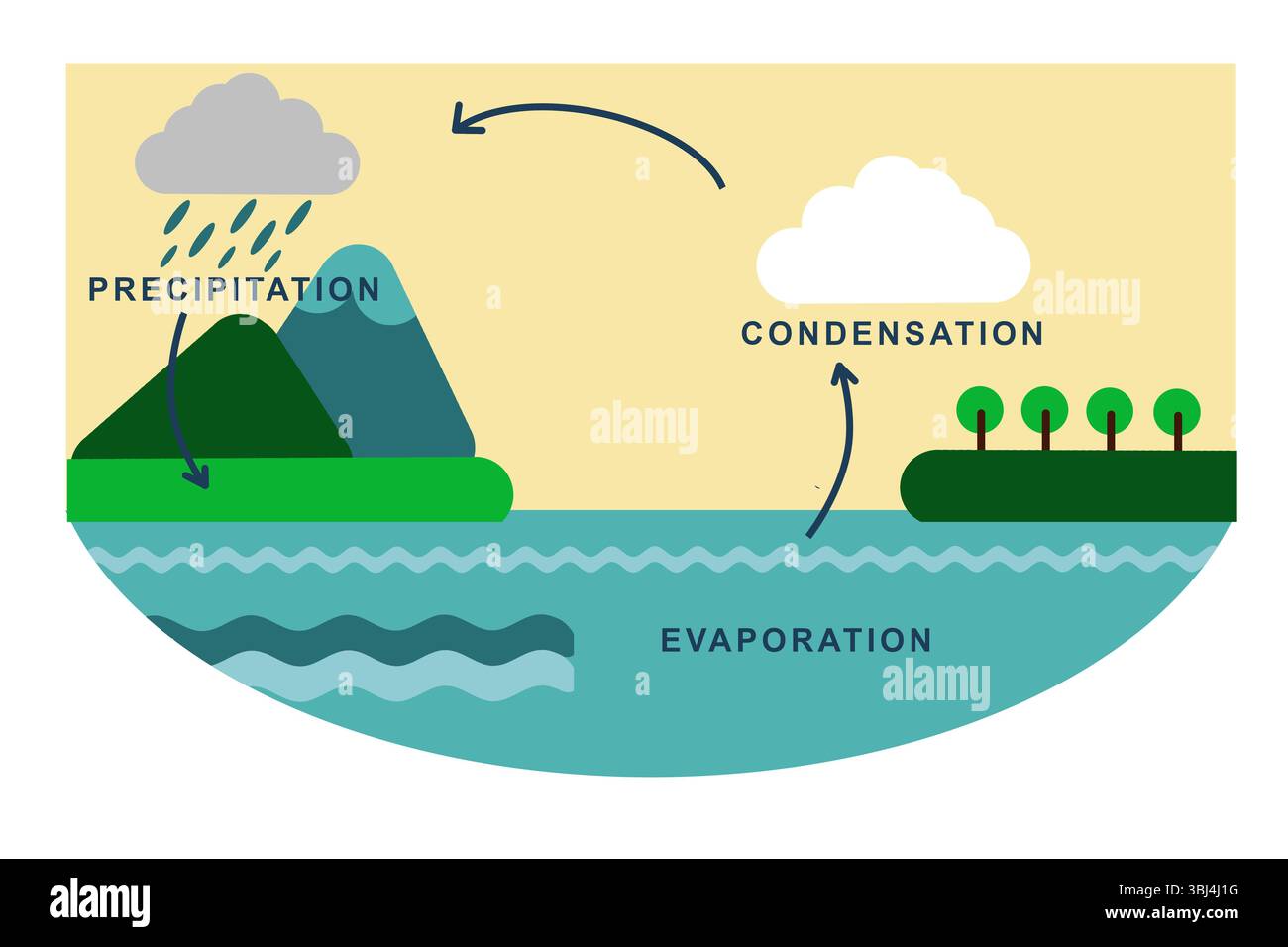 Water cycle diagram hi-res stock photography and images - Alamy