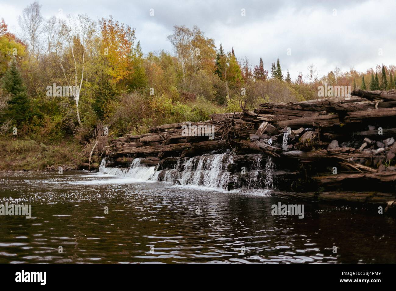 Closeup of the Redridge Dam during fall Stock Photo - Alamy
