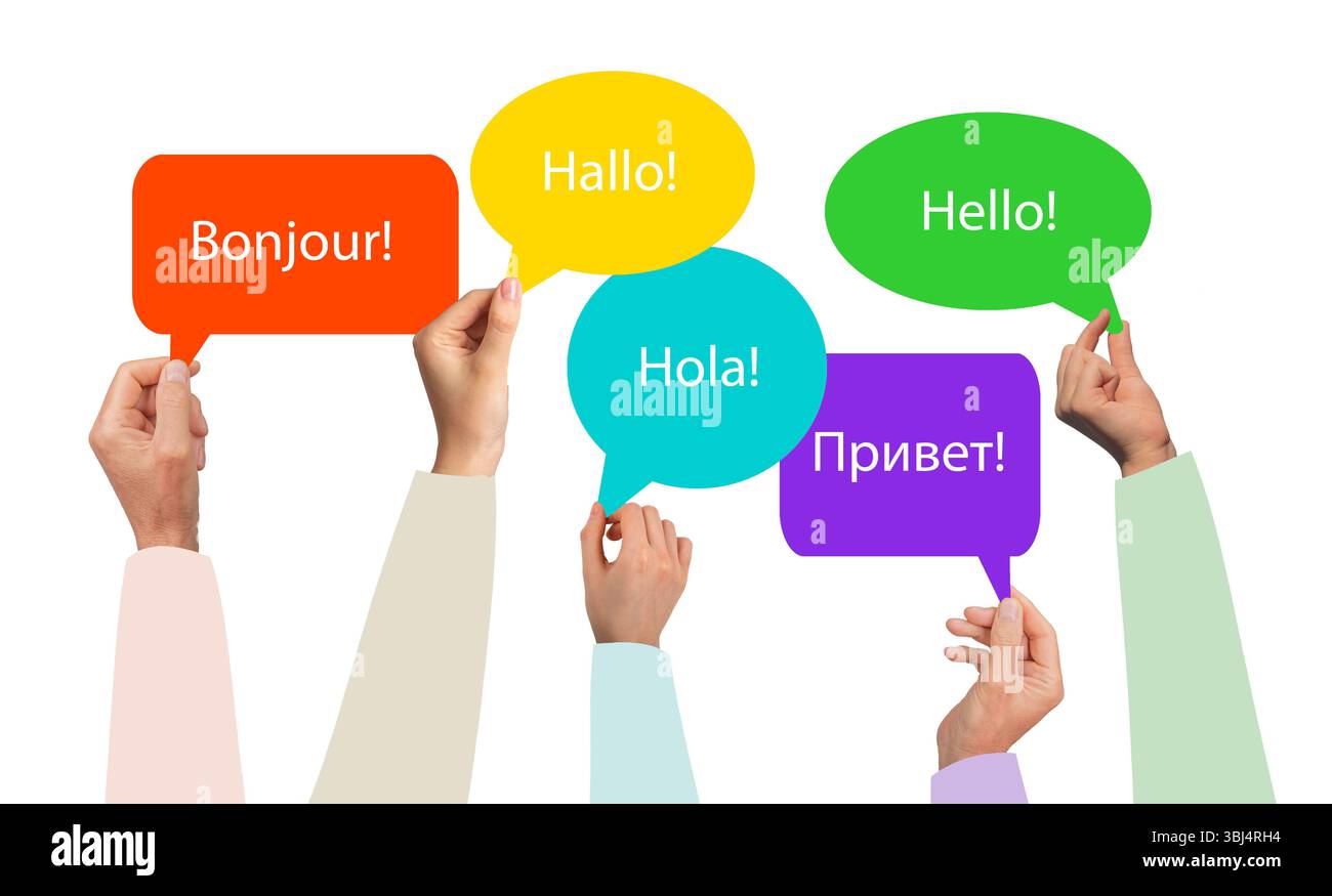 English arabic hi hi-res stock photography and images - Alamy