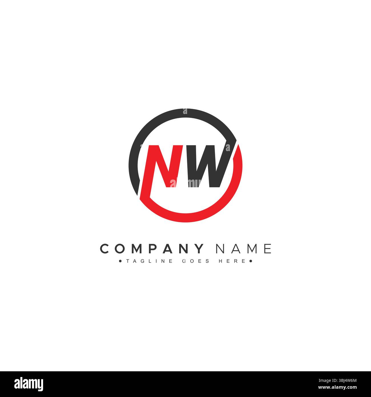 Vector Template for Initial Letter NW Logo - Elegant Monogram Logo for ...