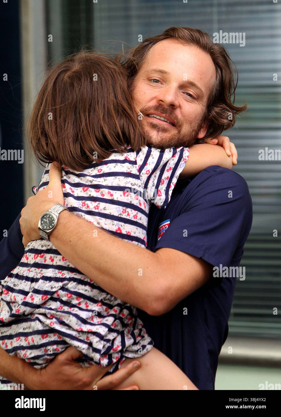 Maggie Gyllenhaal and her husband Peter Sarsgaard with their children ...