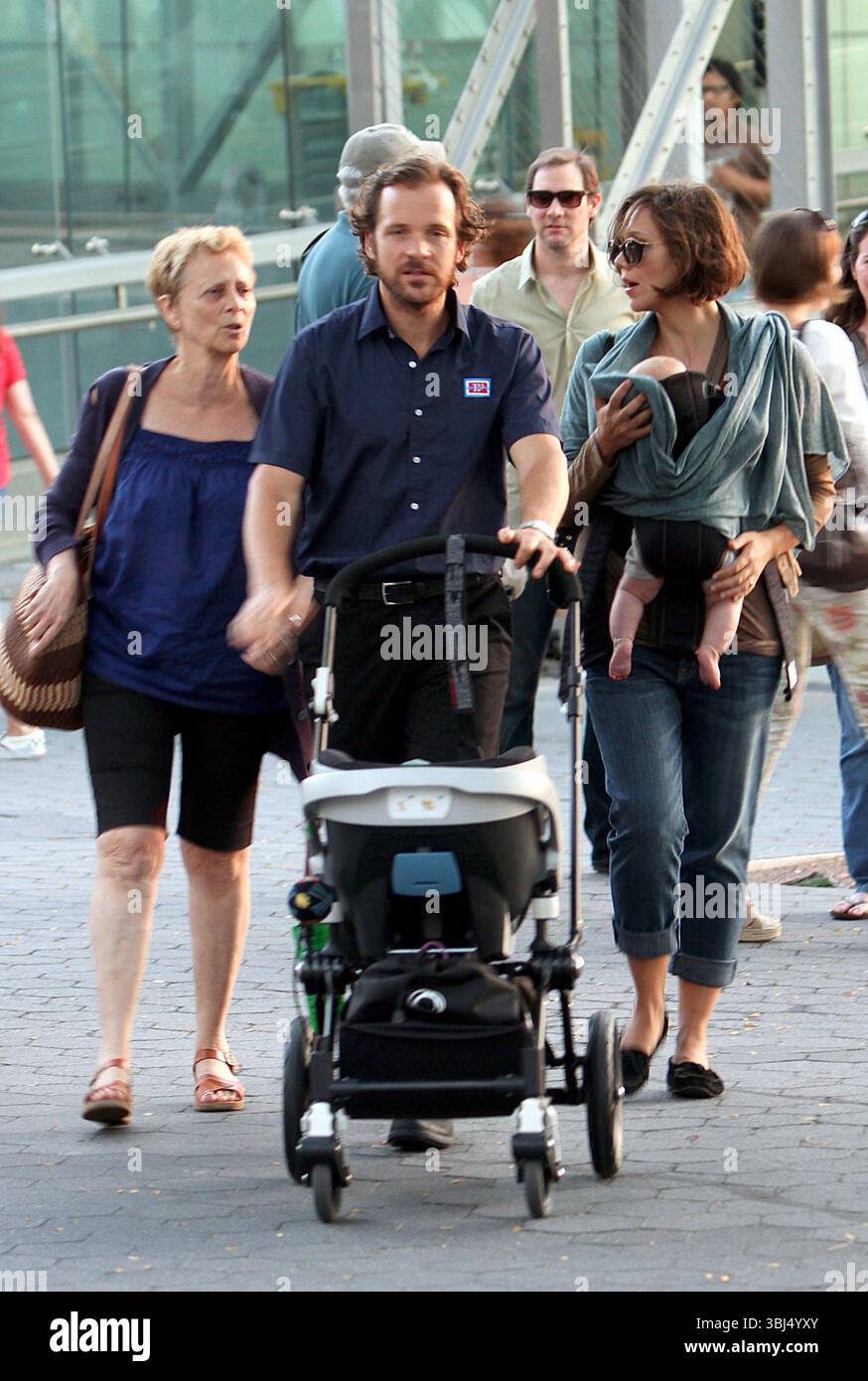Maggie Gyllenhaal and her husband Peter Sarsgaard with their children ...