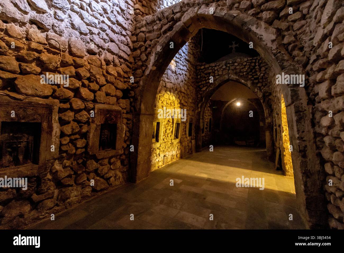 Interior of Rabban Hormizd Monastery near Alqosh village, Kurdistan ...
