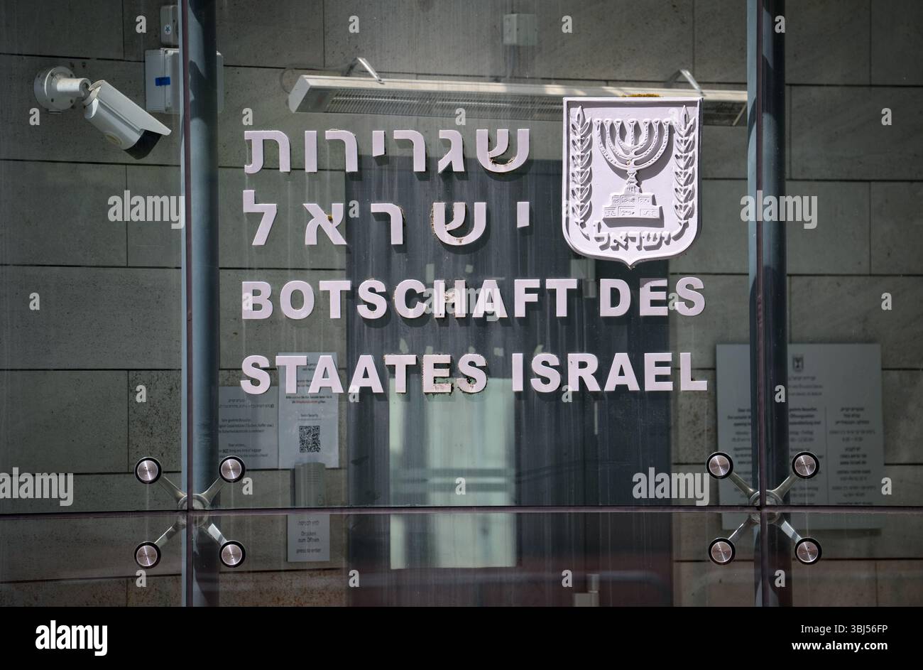 Berlin, Germany. 13th June, 2025. "Embassy of the State of Israel" is ...