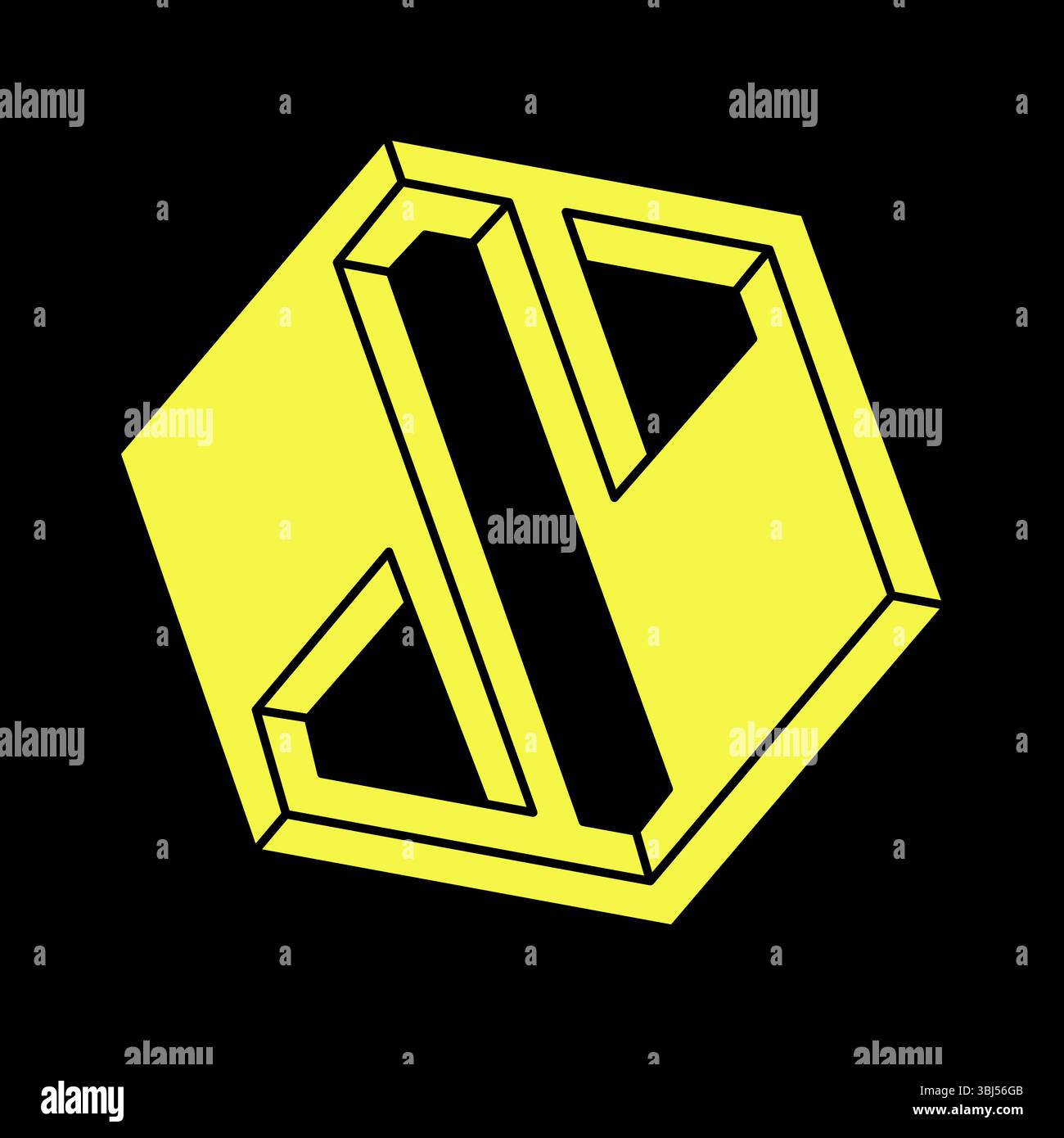 Optical illusion shapes. Escher style. Optical art objects. Impossible ...
