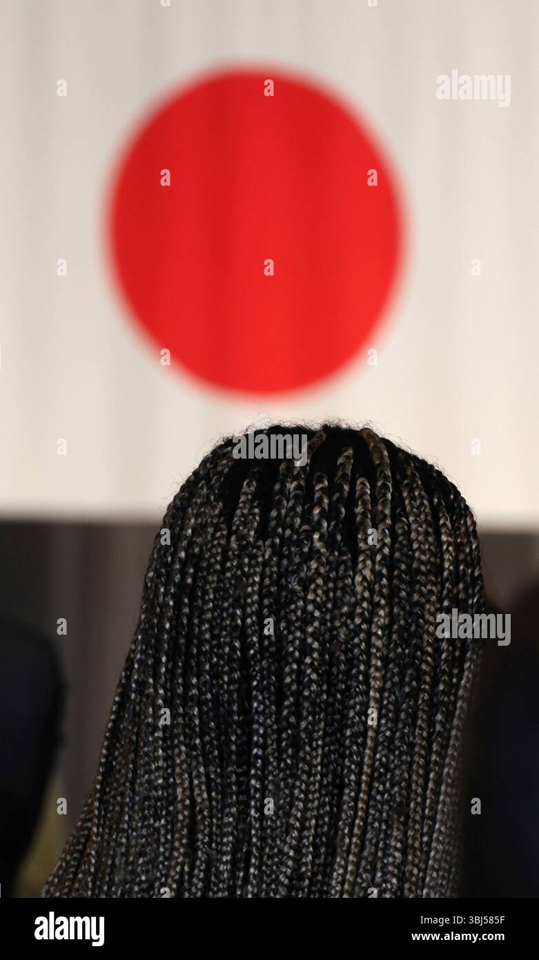 Japanese flag is raised on Côte d'Ivoire's National Day at the Osaka ...