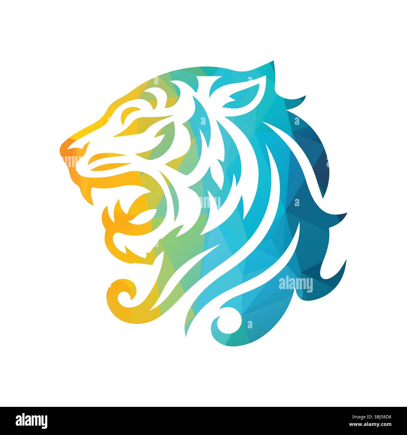 Roaring tiger logo design vector illustration Stock Vector Image & Art ...