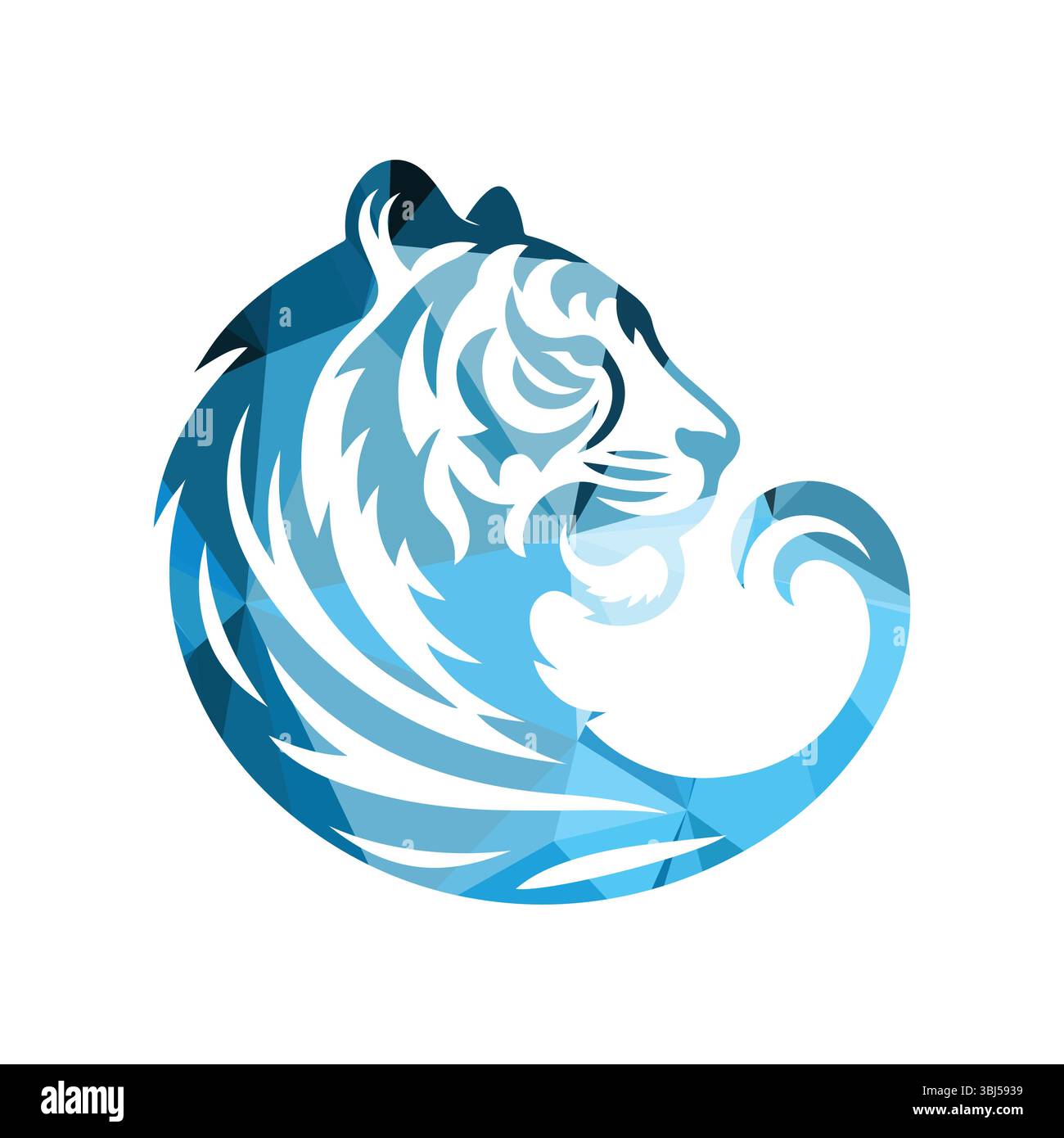 Roaring tiger logo design vector illustration Stock Vector Image & Art ...