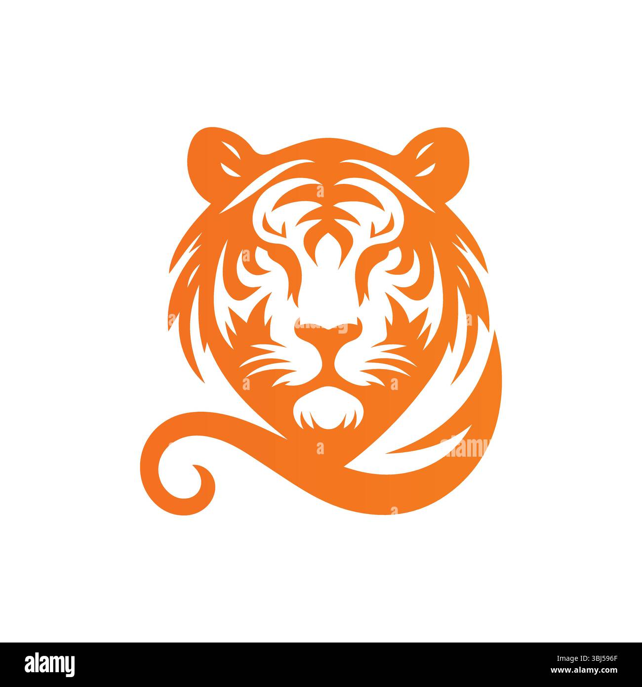 Roaring tiger logo design vector illustration Stock Vector Image & Art ...