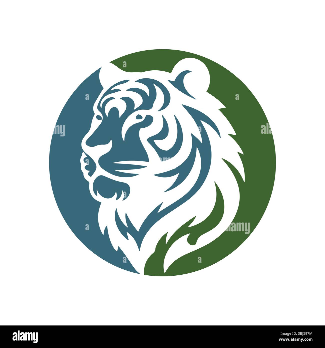 Roaring tiger logo design vector illustration Stock Vector Image & Art ...