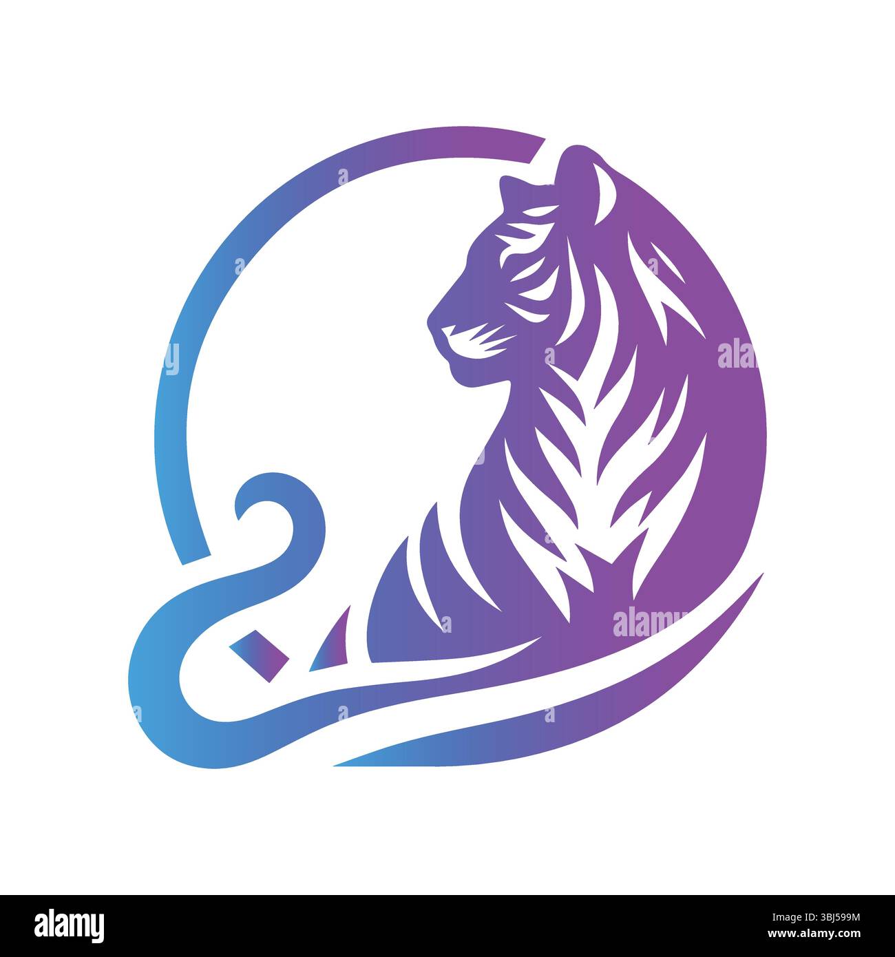 Roaring tiger logo design vector illustration Stock Vector Image & Art ...