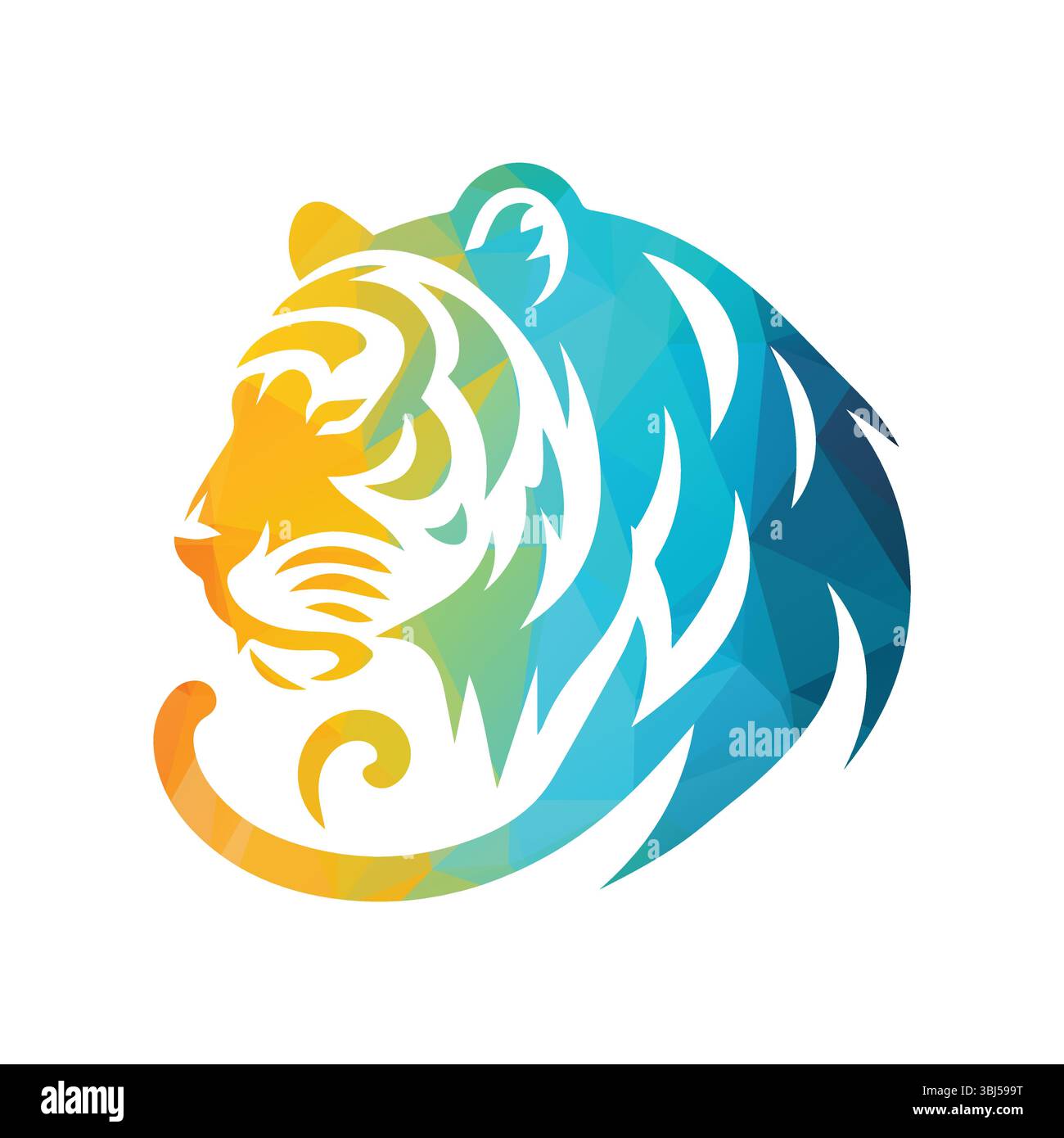 Roaring tiger logo design vector illustration Stock Vector Image & Art ...