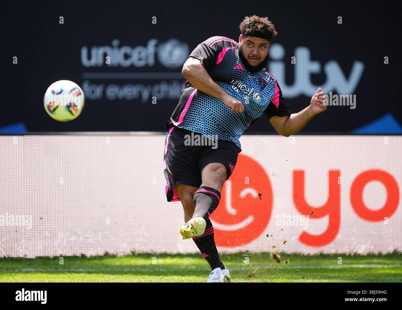 World XI's Big Zuu during a training session at Champneys Tring ahead ...