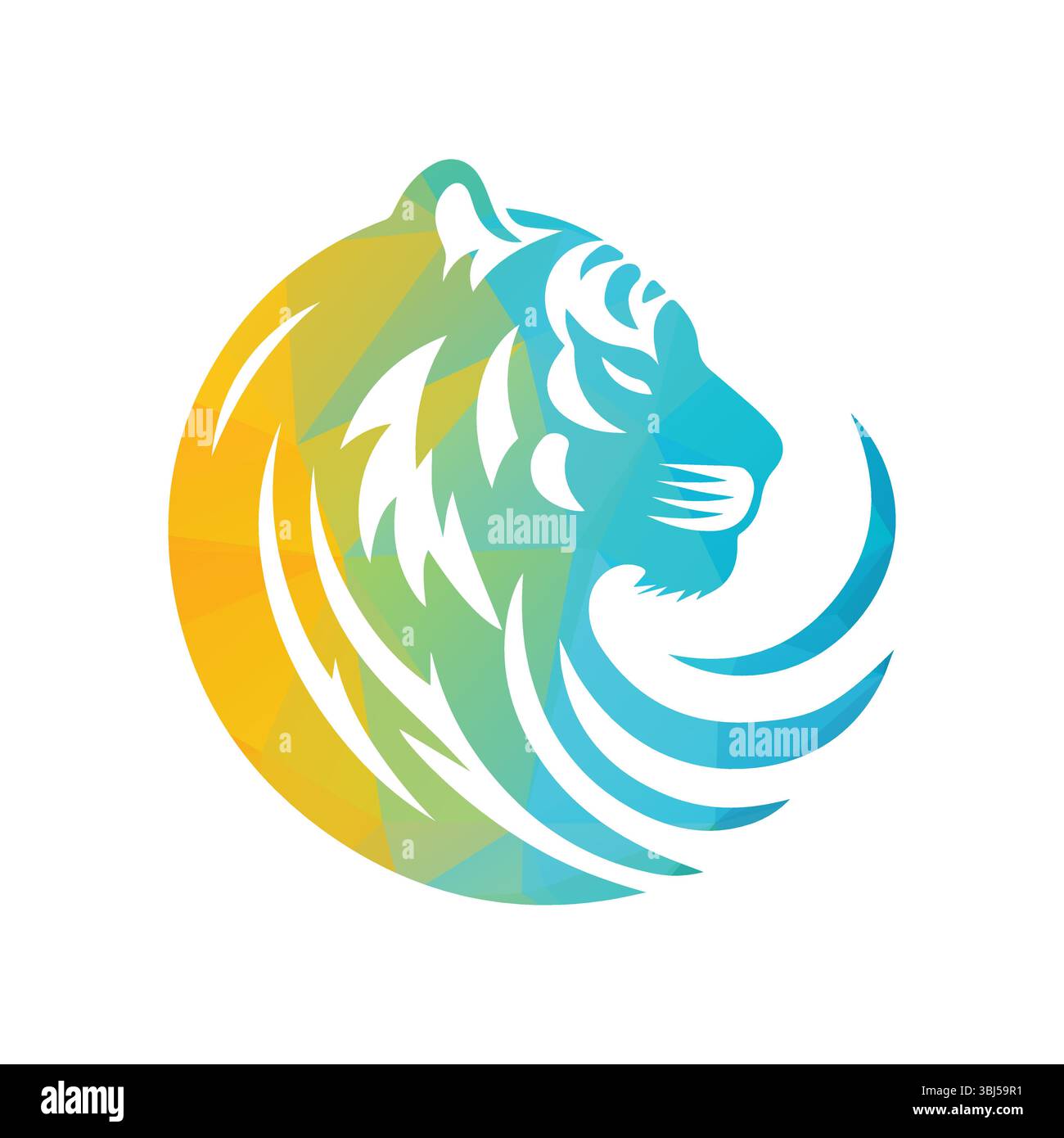 Roaring tiger logo design vector illustration Stock Vector Image & Art ...