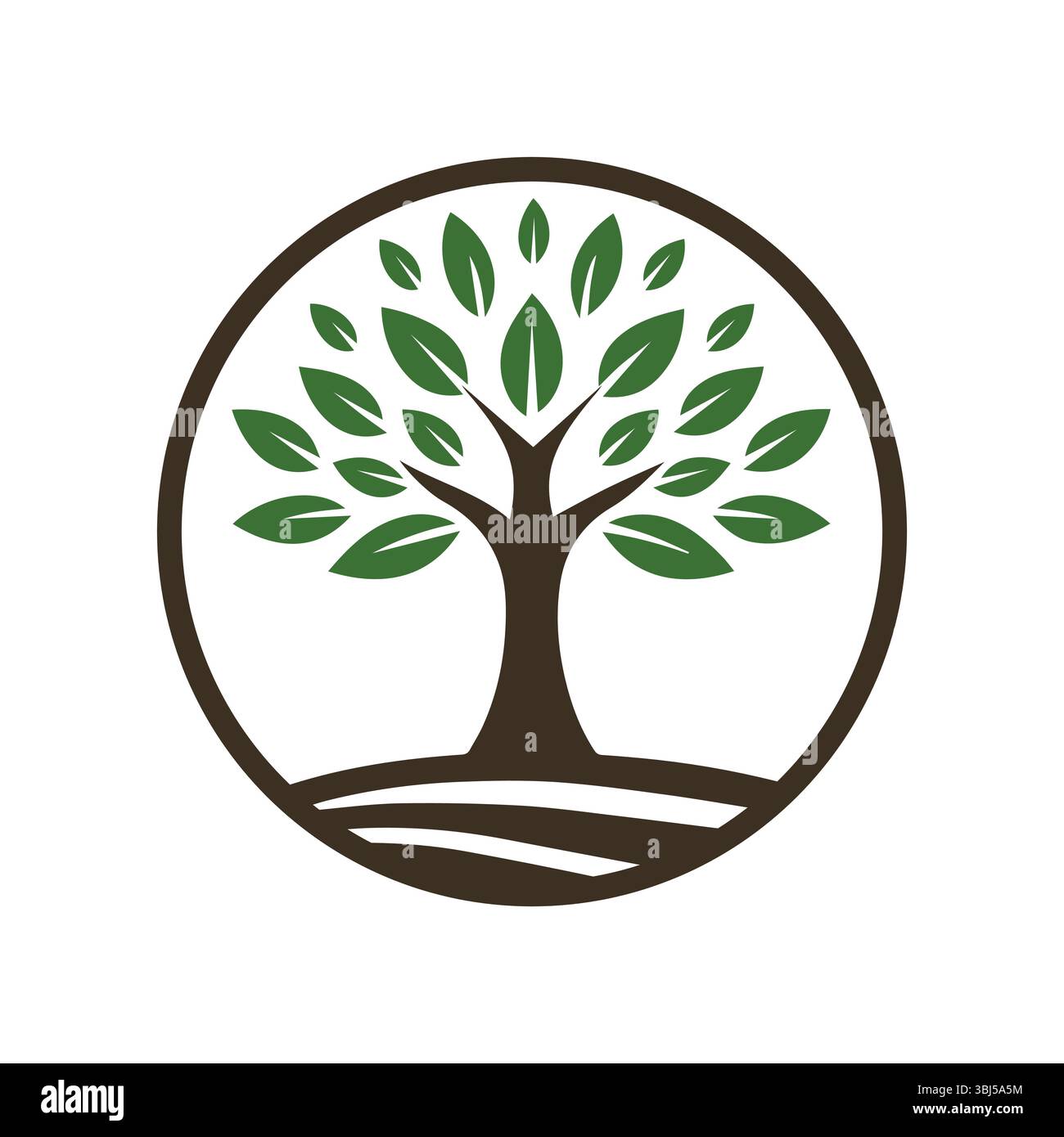 Tree Logo Design Vector Illustration Stock Vector Image & Art - Alamy