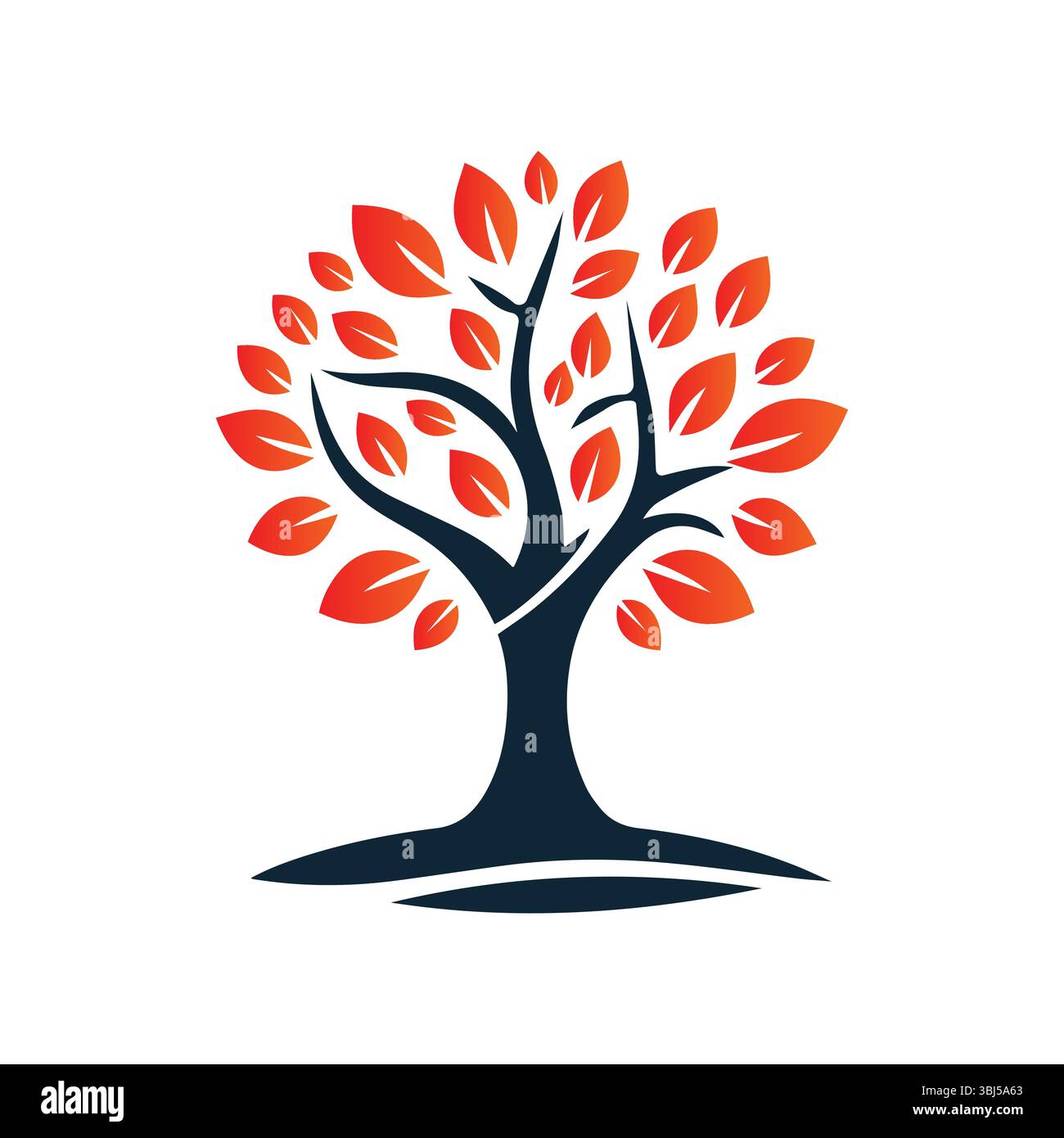 Tree Logo Design Vector Illustration Stock Vector Image & Art - Alamy