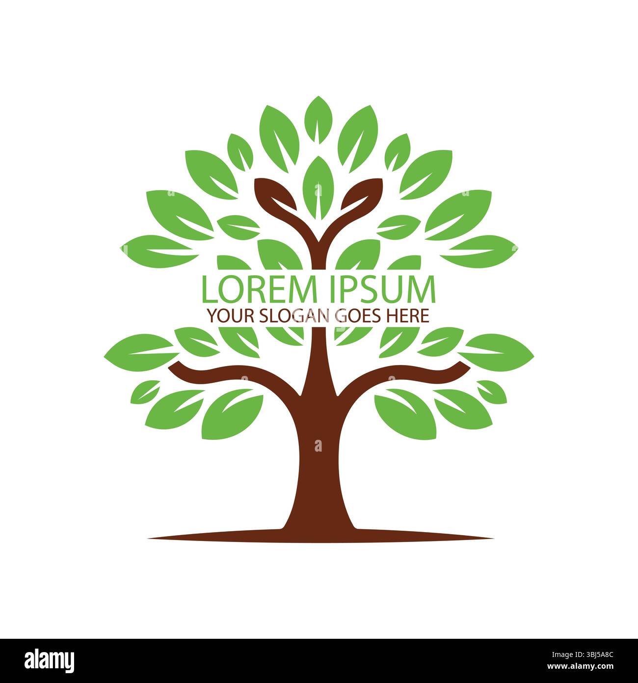 Tree Logo Design Vector Illustration Stock Vector Image & Art - Alamy
