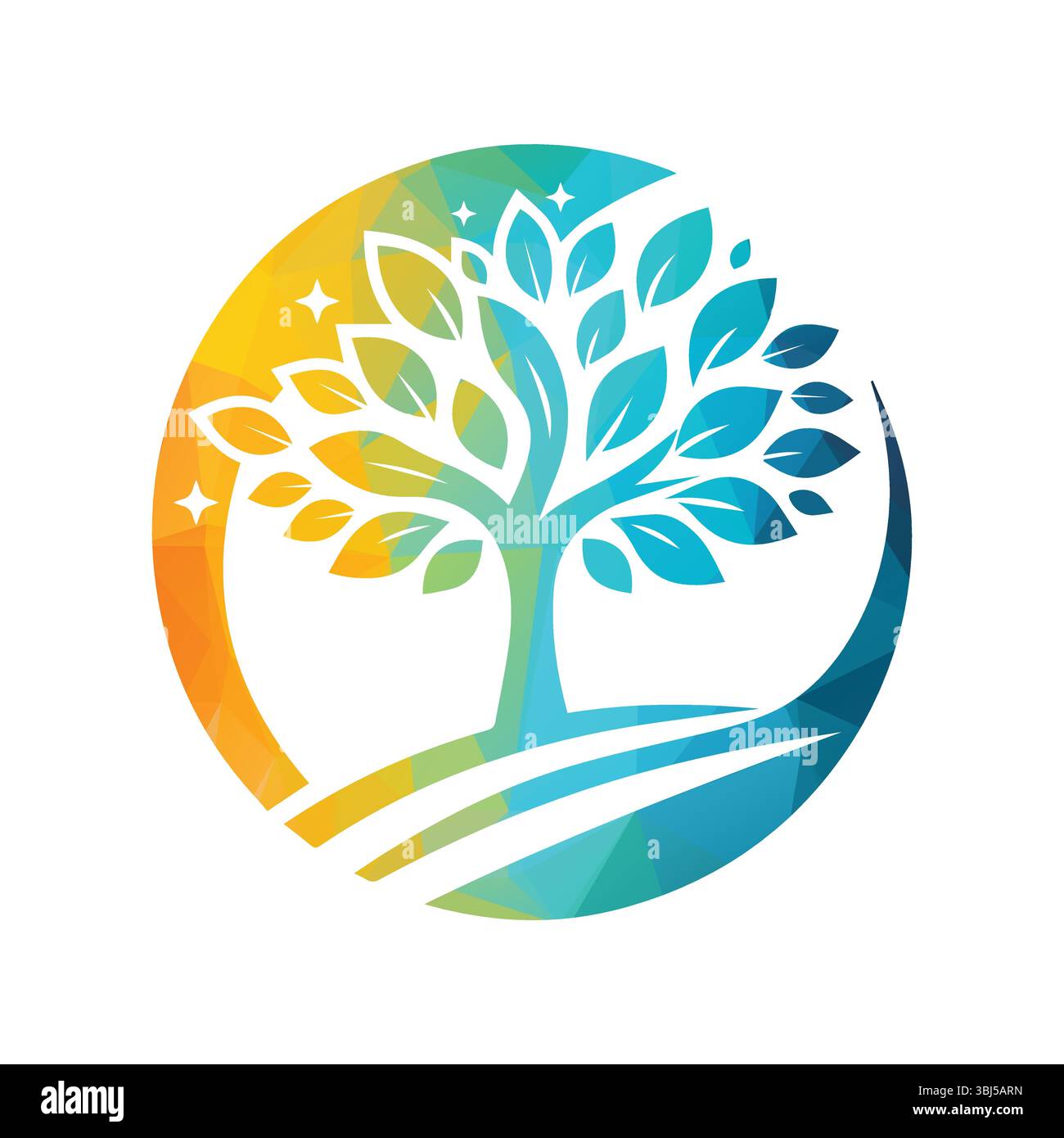 Tree Logo Design Vector Illustration Stock Vector Image & Art - Alamy
